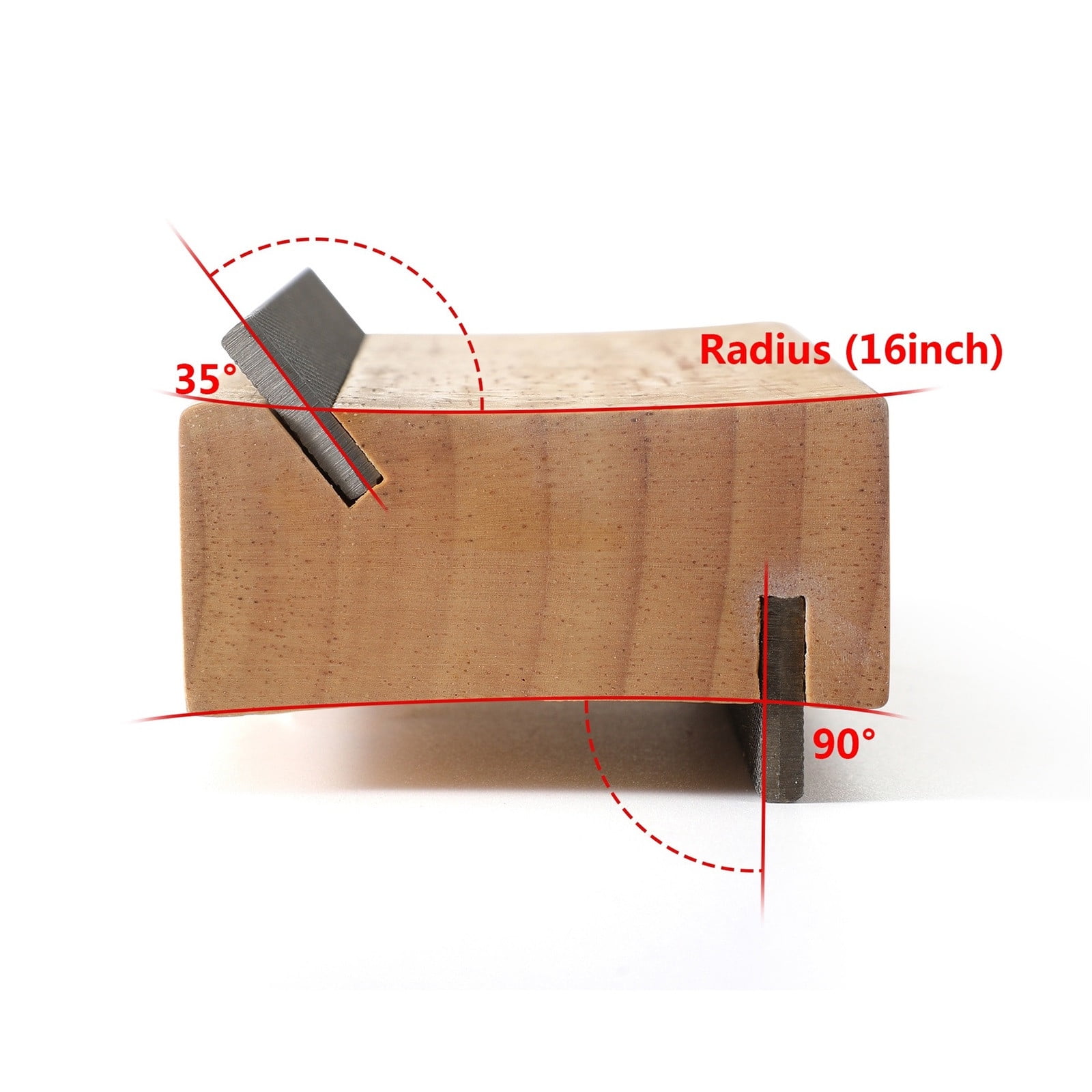 mtvxesu 2-In-1 Wood Guitar Fret Beveling File, 90-Degree Fret End ...