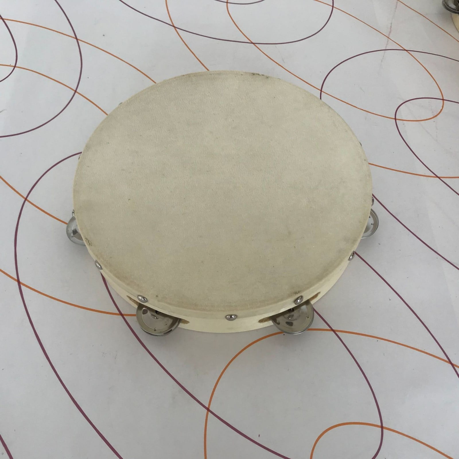 mtvxesu 4-10 Inch Hand Tambourine, Aluminum Alloy, Percussion ...