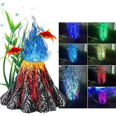 Aquarium Volcano Shape Bubble Aerator, Small Fish Tank Accessory with ...