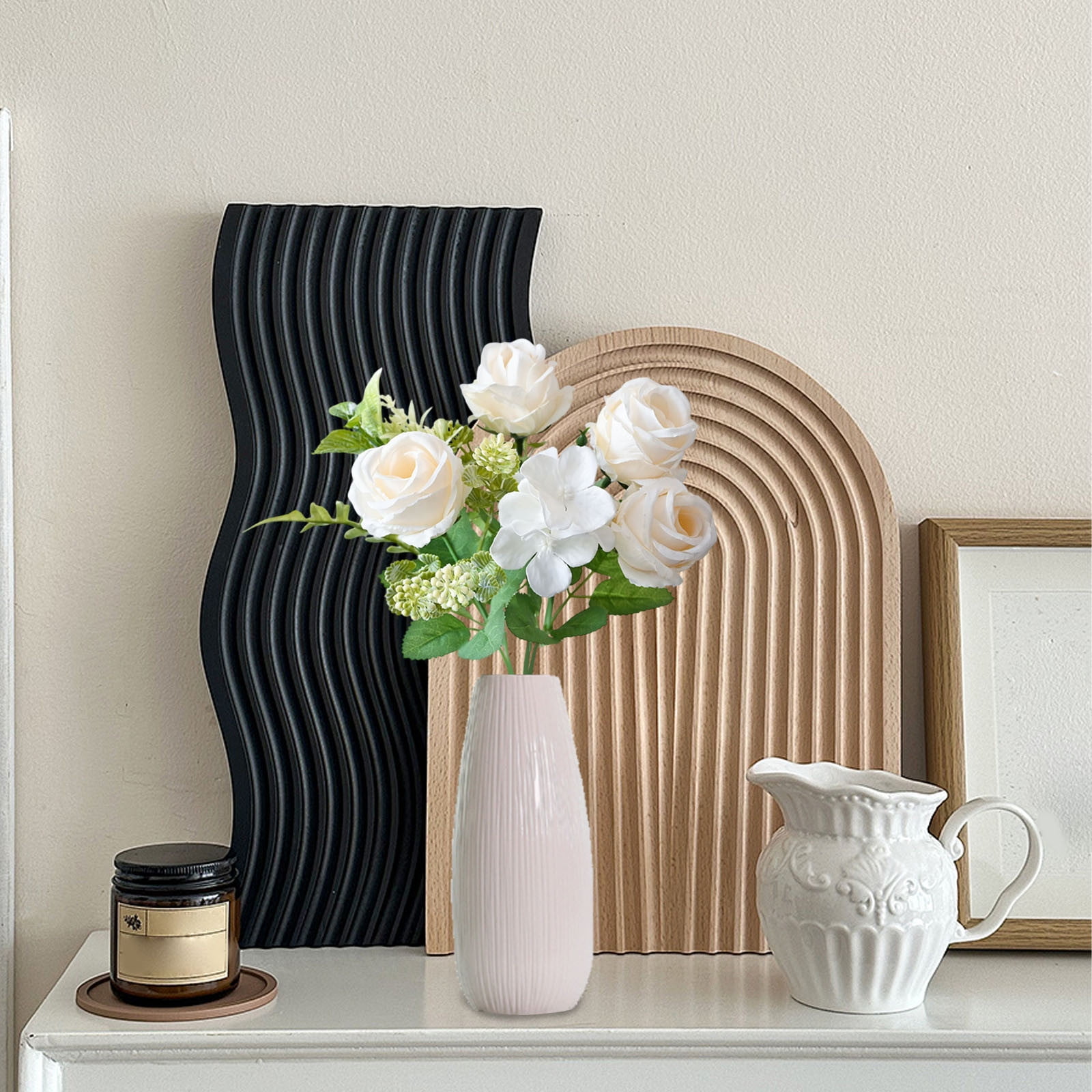 mtvxesu Artificial Flowers for Outdoors, Simulation Rose Handle Bouquet ...