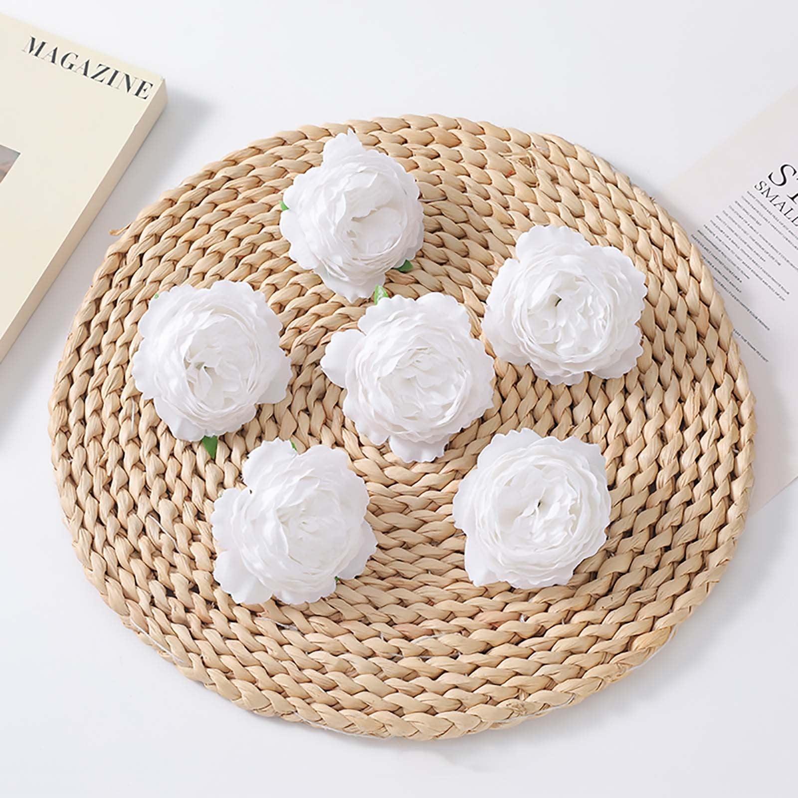 mtvxesu Artificial Outdoor Flowers, Silk Simulation Flower Head ...