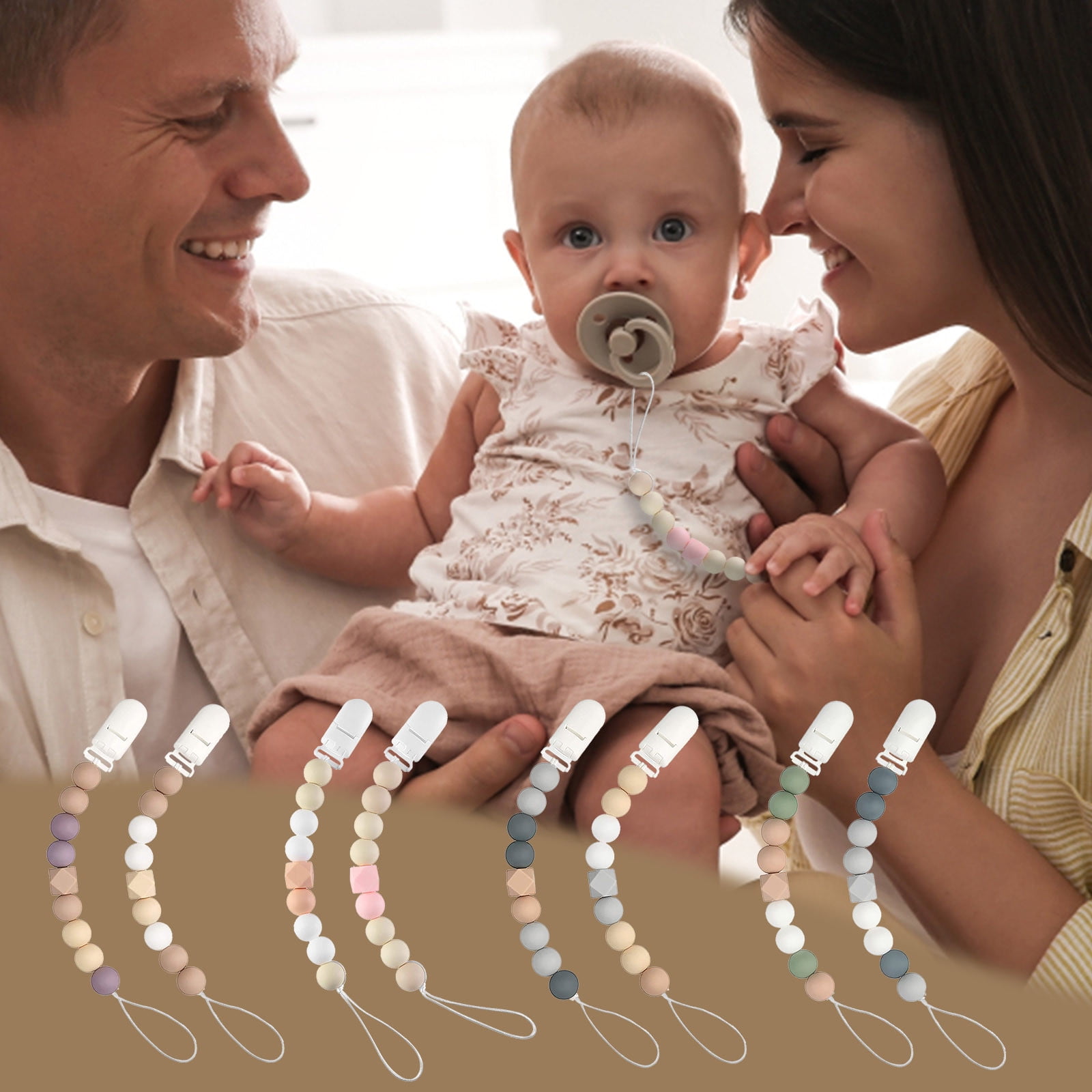 mtvxesu Baby Toys, Baby Pacifier Chain Baby Pacify Toy Molar Lozenge ...