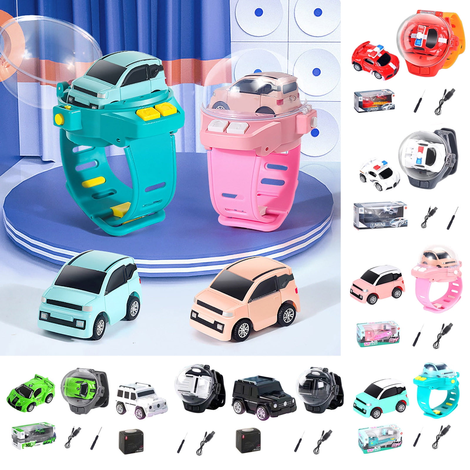 mtvxesu Baby Toys, Mini Remote Control Watch Car Toy 2.4GHz 2022 Wrist ...