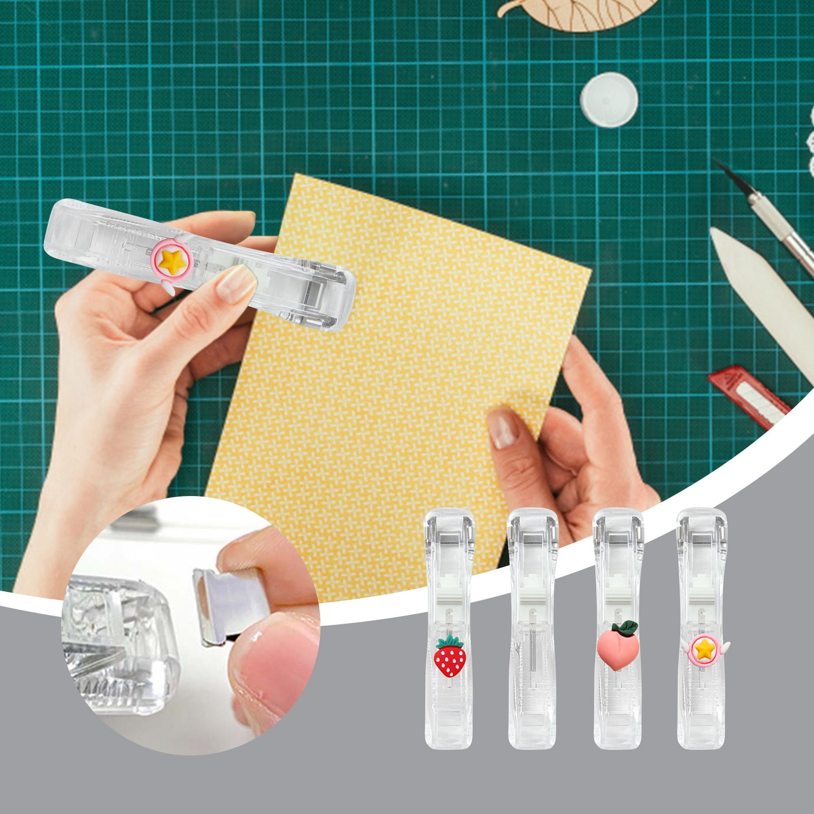 mtvxesu Bag Clips, Paper Binder Clips, Desktop Stapler for Office ...