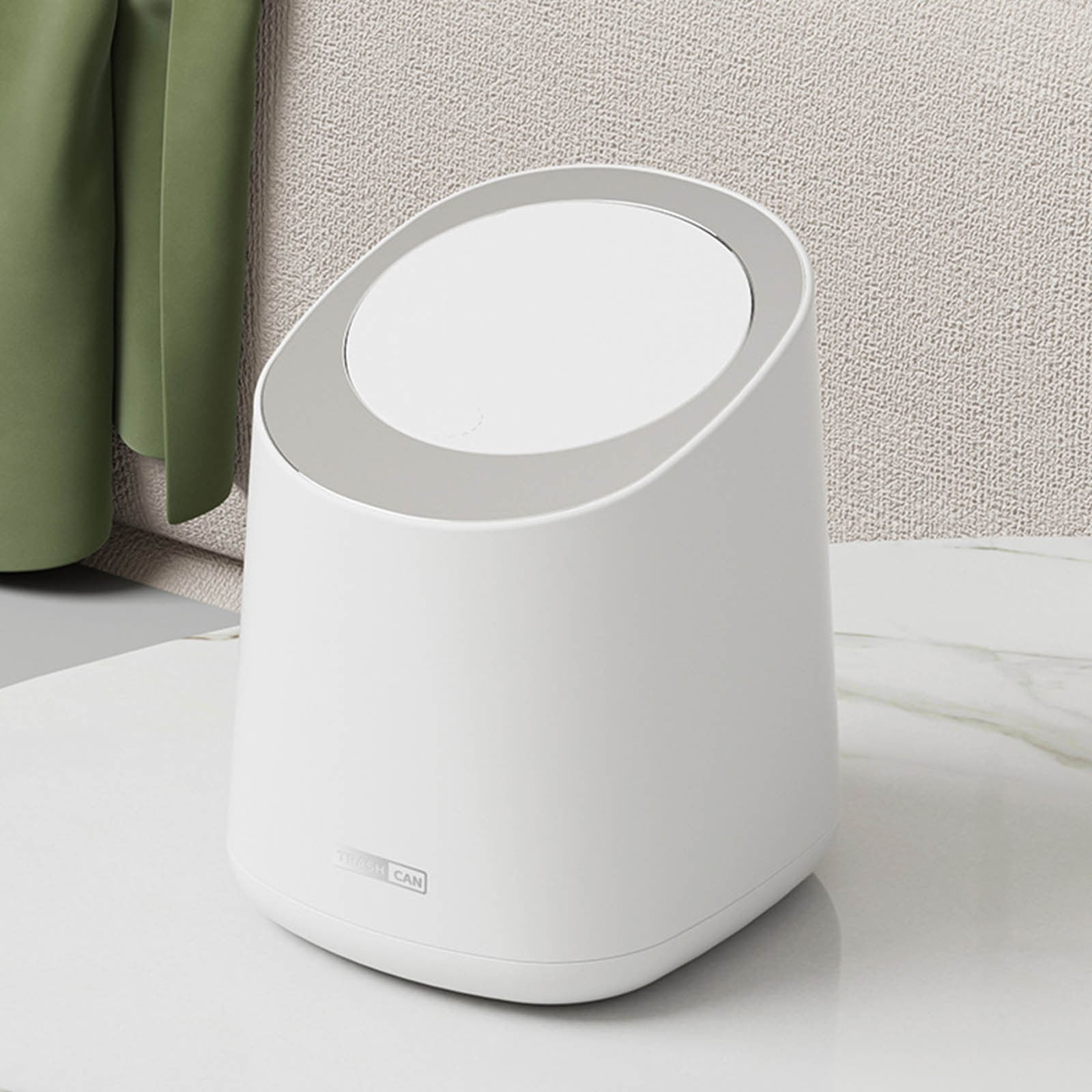 mtvxesu Bathroom Trash Can with Lid, Mini Countertop Trash Can with A ...