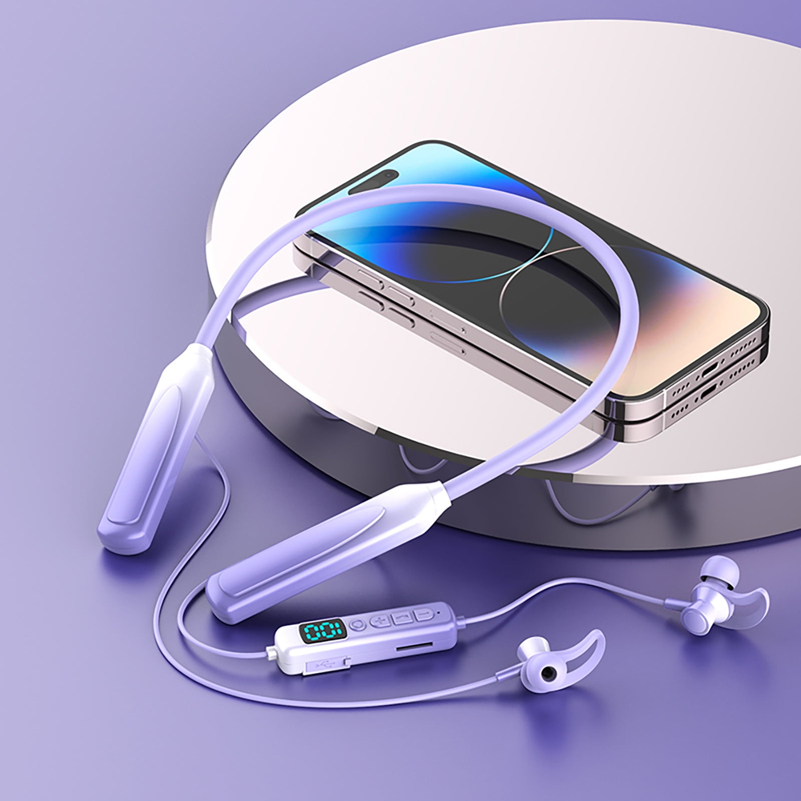 mtvxesu Bluetooth Headphones Ultra Long Sports Wireless Bluetooth ...