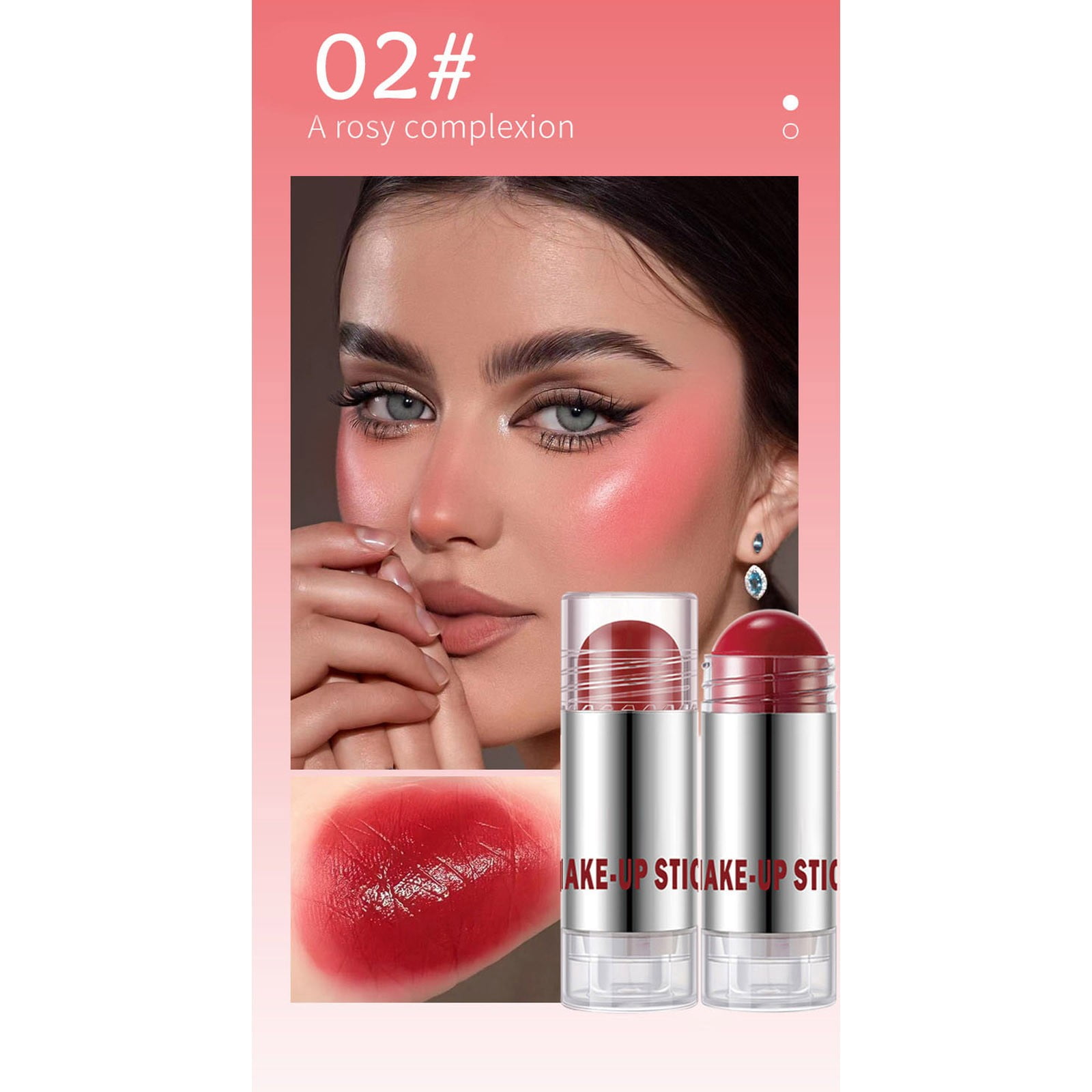 mtvxesu Blush For Cheeks, Blush Stick For Natural Naked Makeup ...