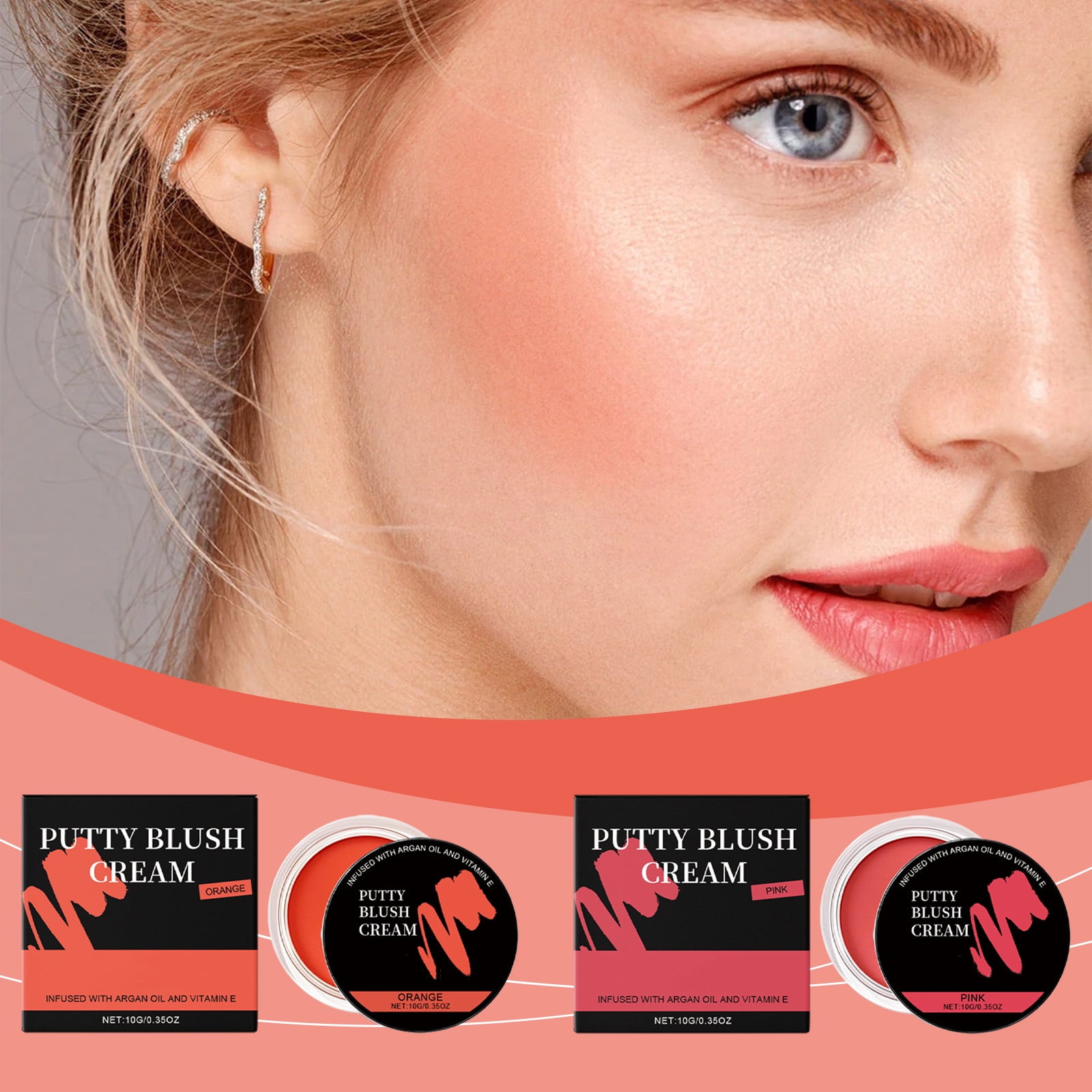 mtvxesu Blush Stick, Blush Mud Rosy Multi-Color Makeup, Delicate, Long ...