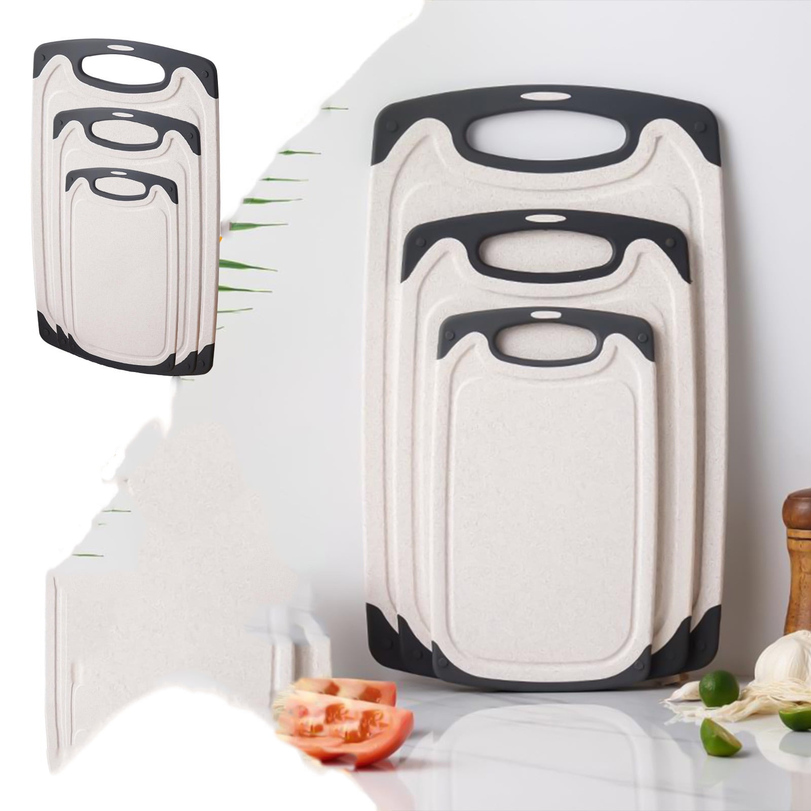 Mtvxesu Plastic Cutting Boards, Dishwasher Safe, Extra Large with Juice ...