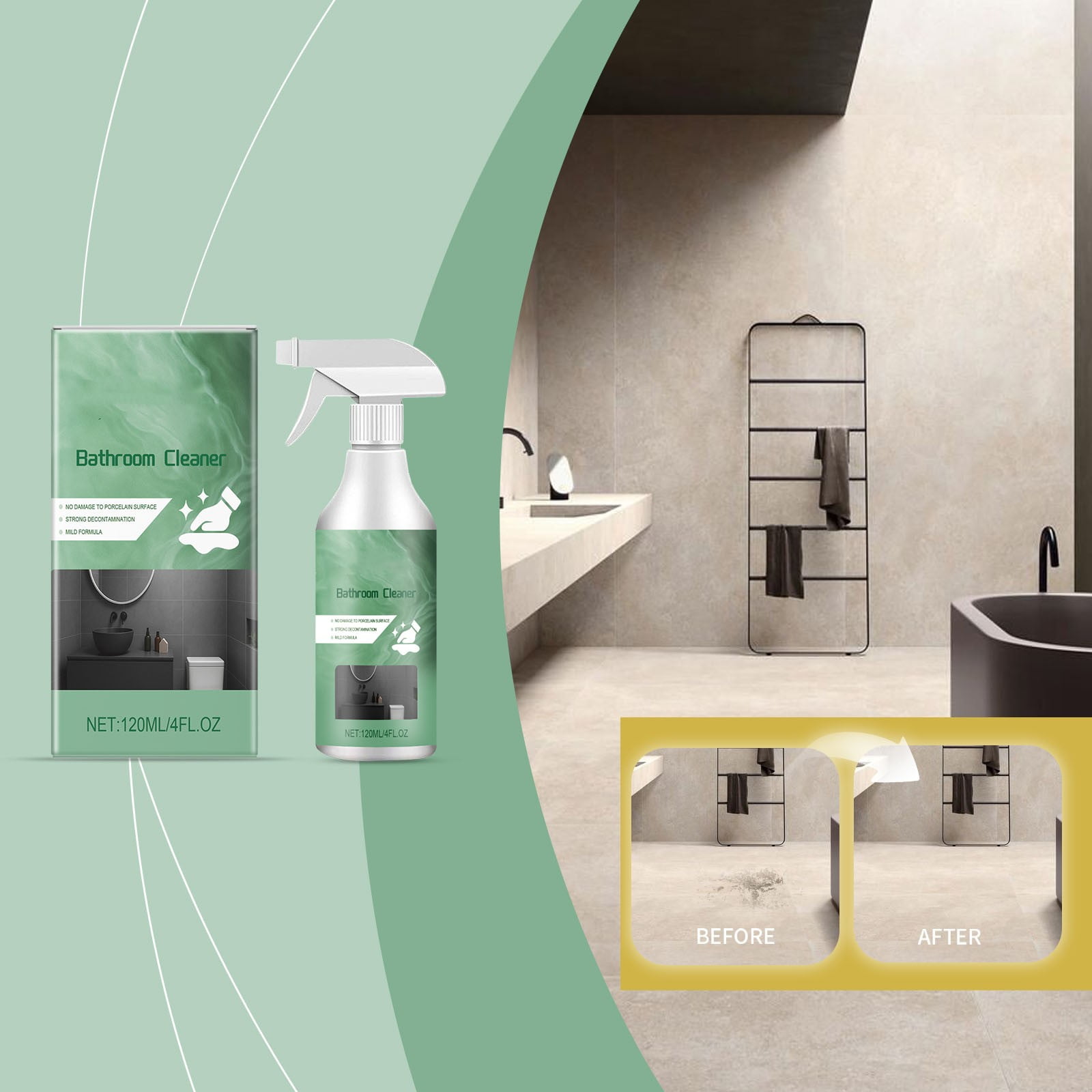 mtvxesu Deep Stain Remover Spray - Heavy Grease & Scale Cleaner for ...