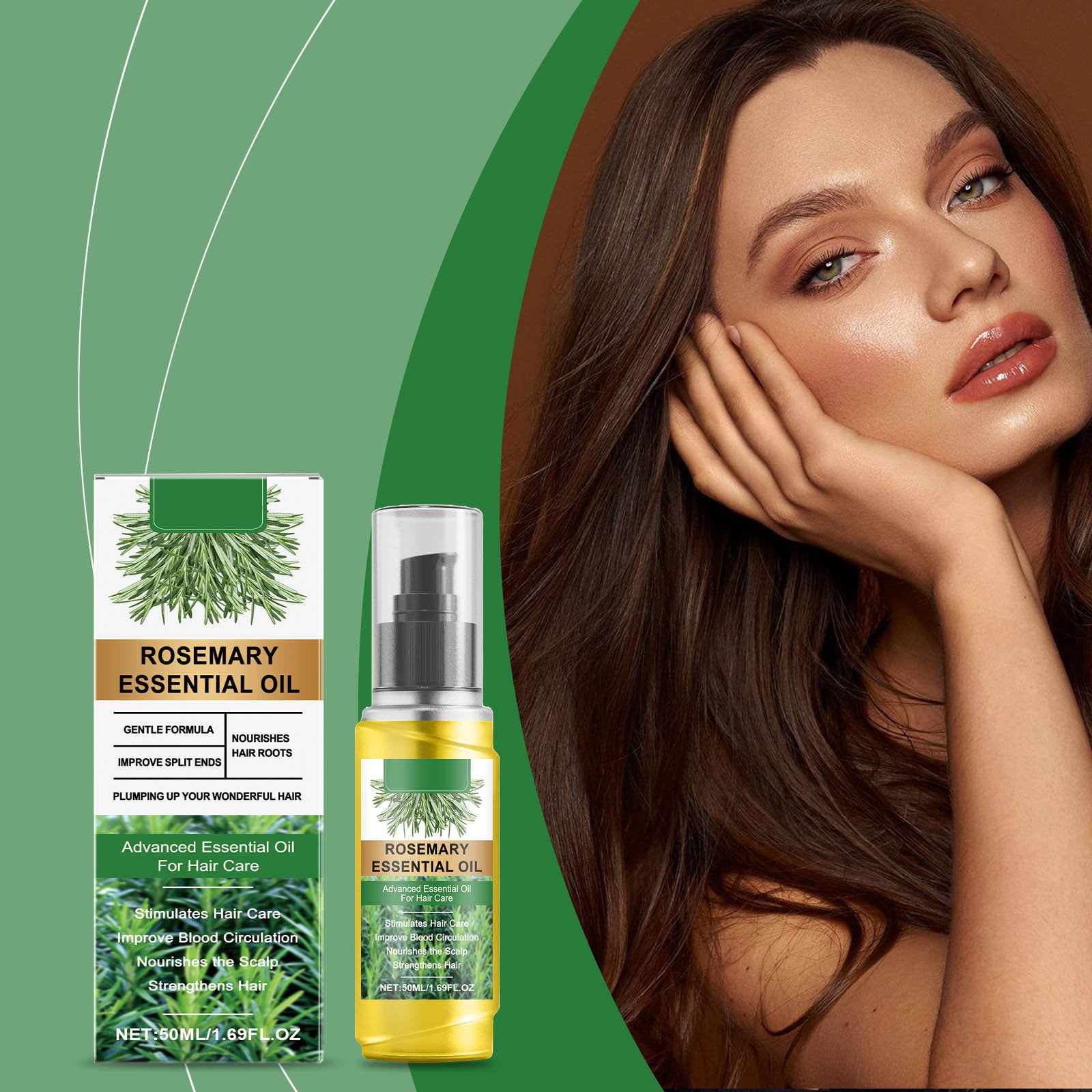 mtvxesu Essential Oil, Rosemary Essential Hair Oil Strengthens Roots ...