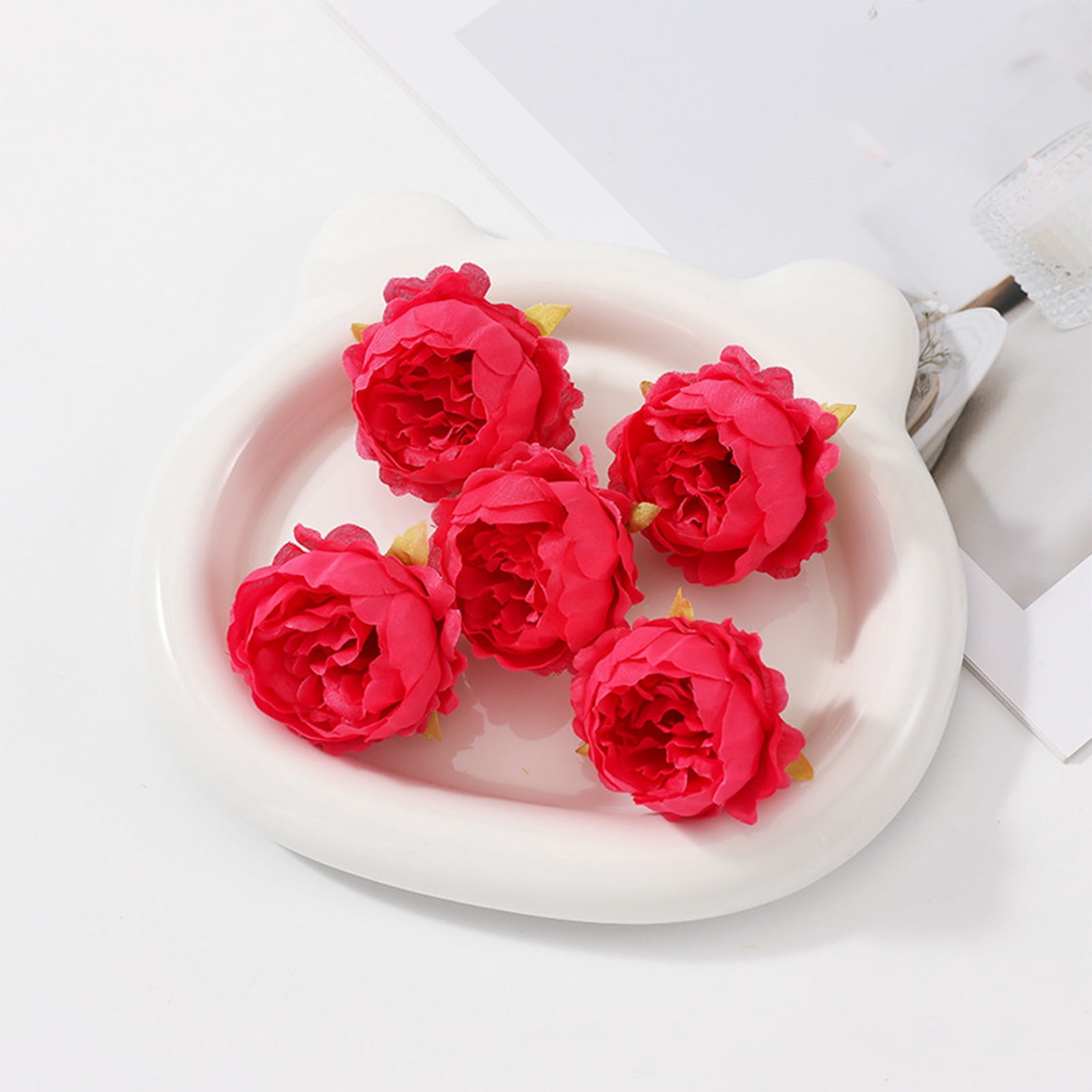 mtvxesu Fake Outdoor Flowers, Silk Simulation Flower Heads,Diy Handmade ...