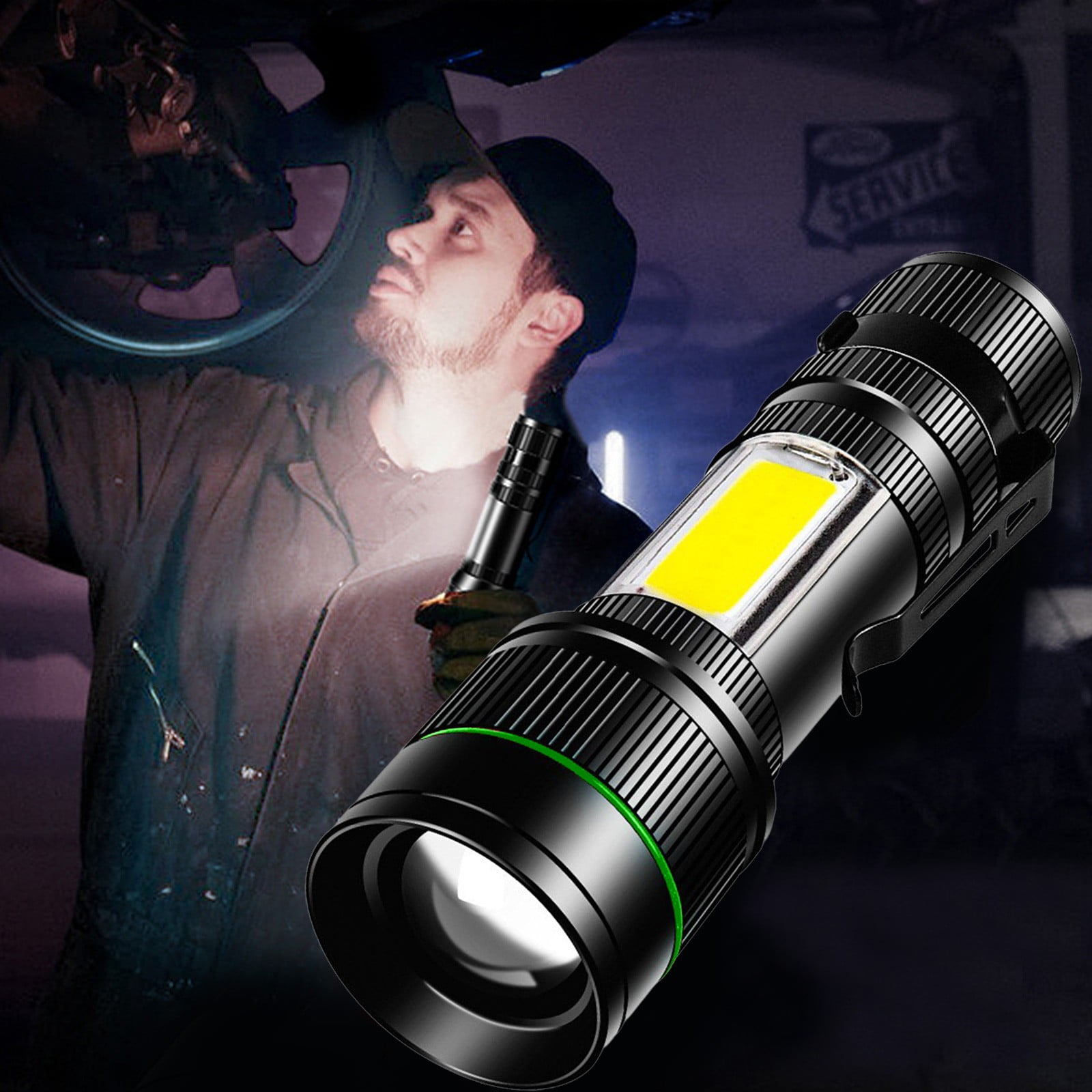 mtvxesu Flashlights High Lumens, LED Ultra Bright and Strong Light Tail ...