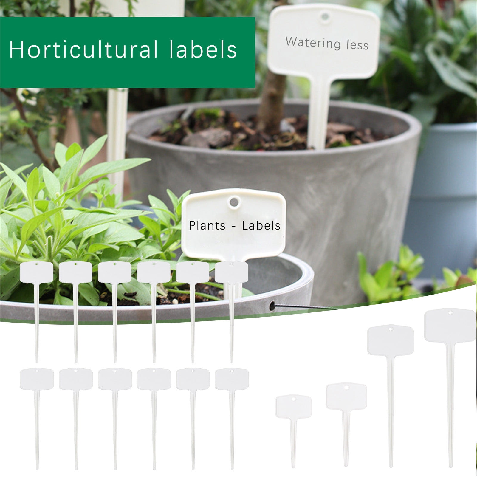 mtvxesu Garden Tags, Flower Inserting Ground Card Gardening Label Plant ...