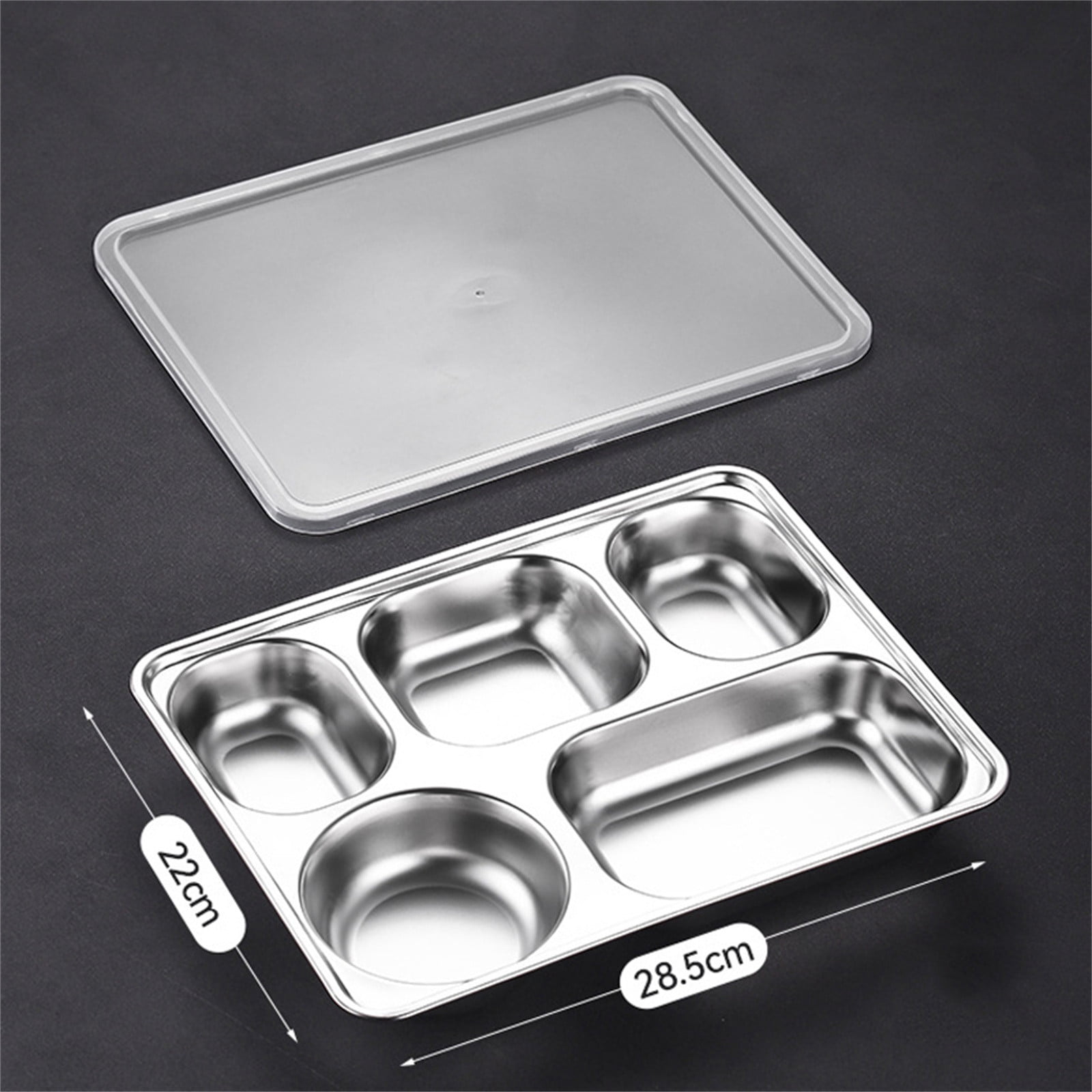 mtvxesu Insulated Stainless Steel Lunch Box with Multiple Compartments ...