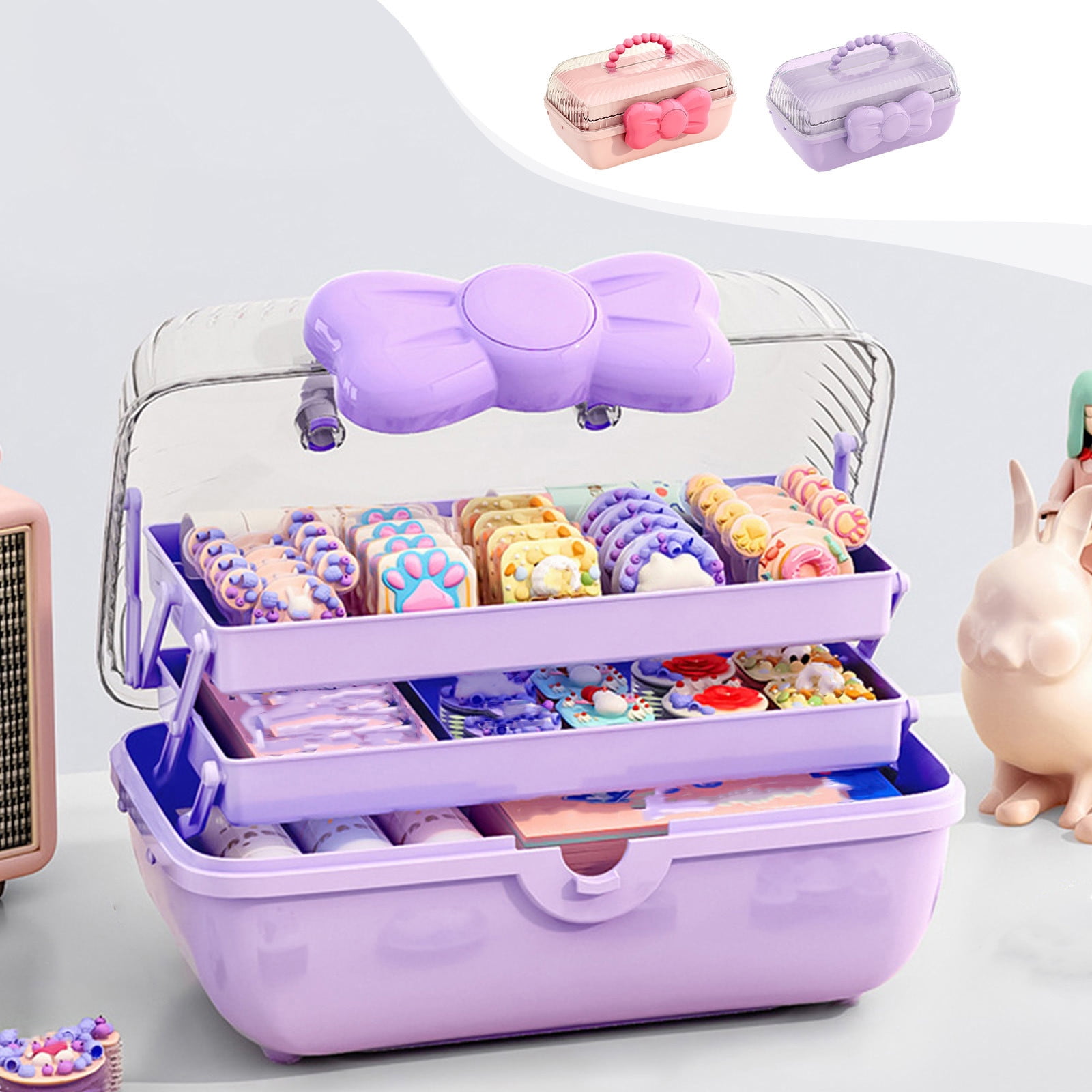 mtvxesu Jewelry Boxes Organizers, Cute Girls Hair Accessories Storage ...