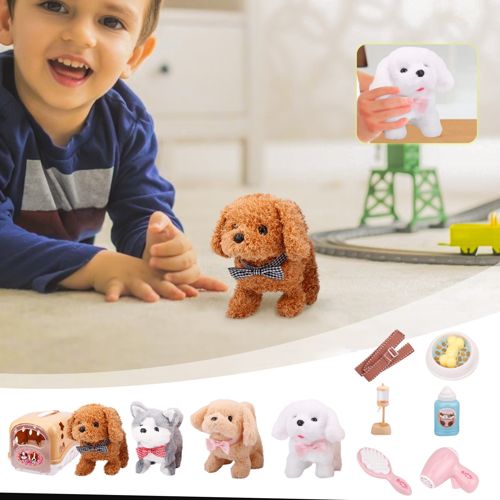 mtvxesu Kid Toy, Pet Puppies Children's Toys Walking Will Be Called ...
