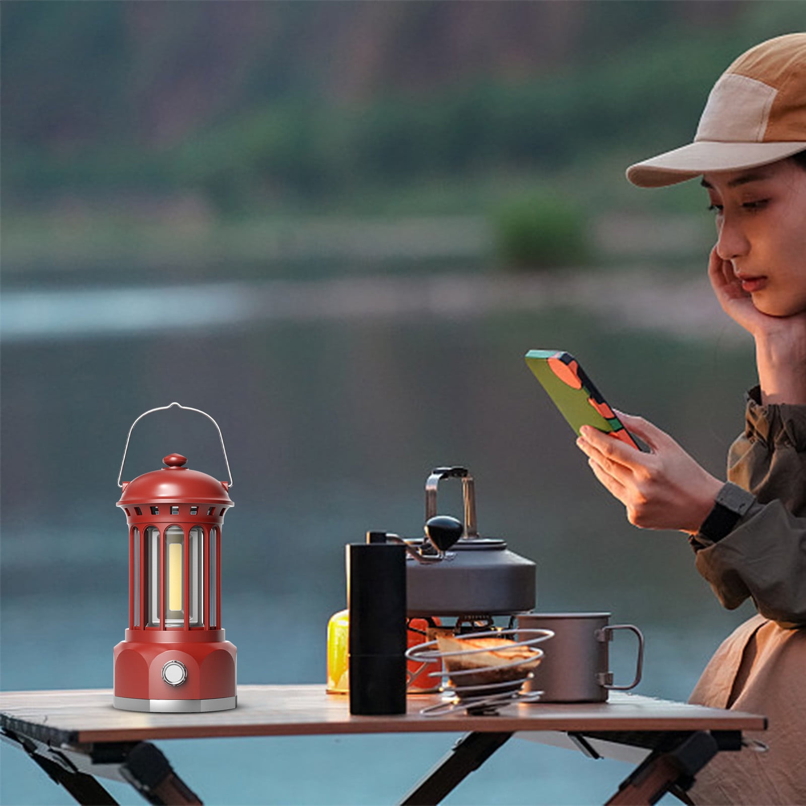 mtvxesu Lamps for Camping, Camping Lamp with Long Battery Life and ...