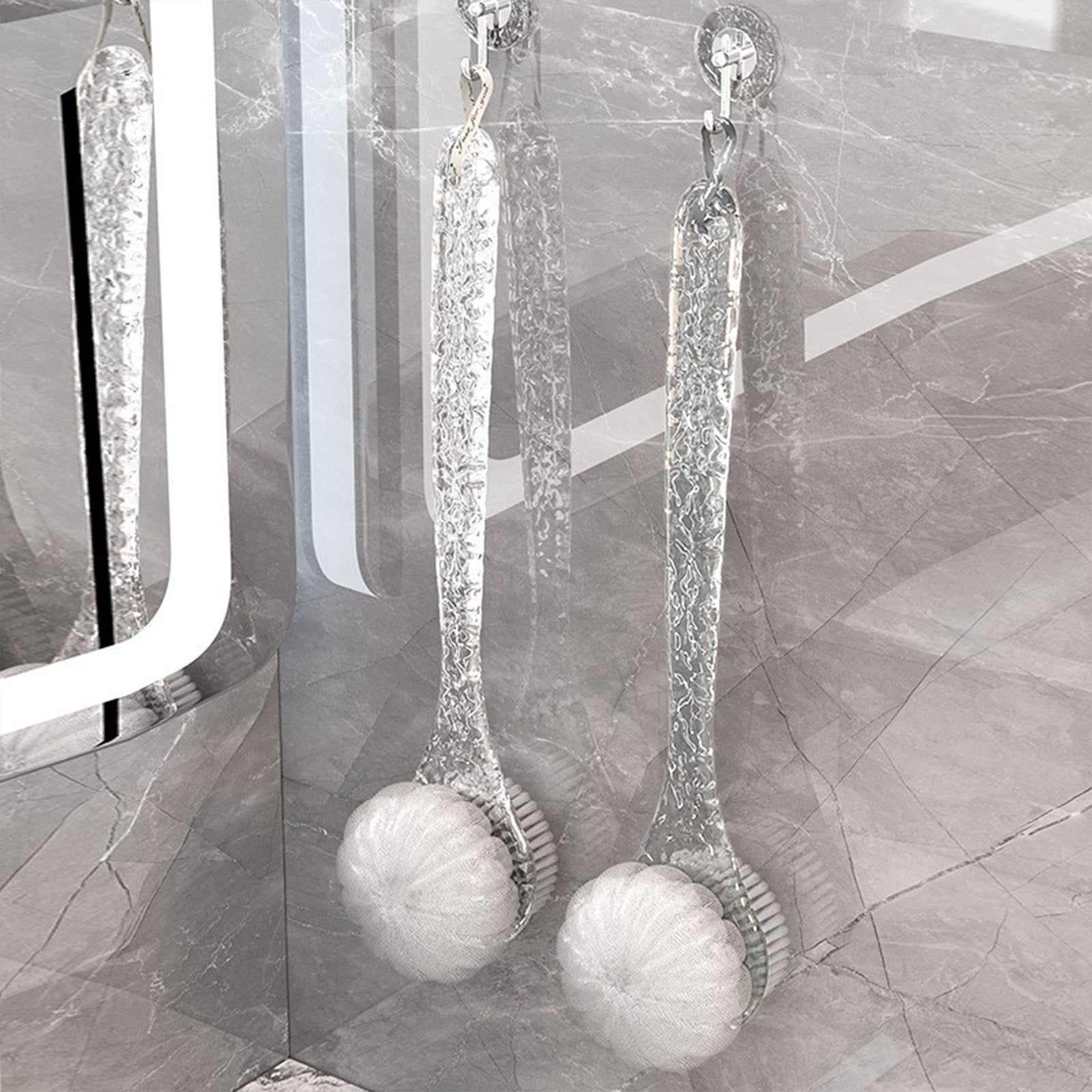 Long Handle Back Brush Exfoliating Body Scrubber with Soft and Firm ...