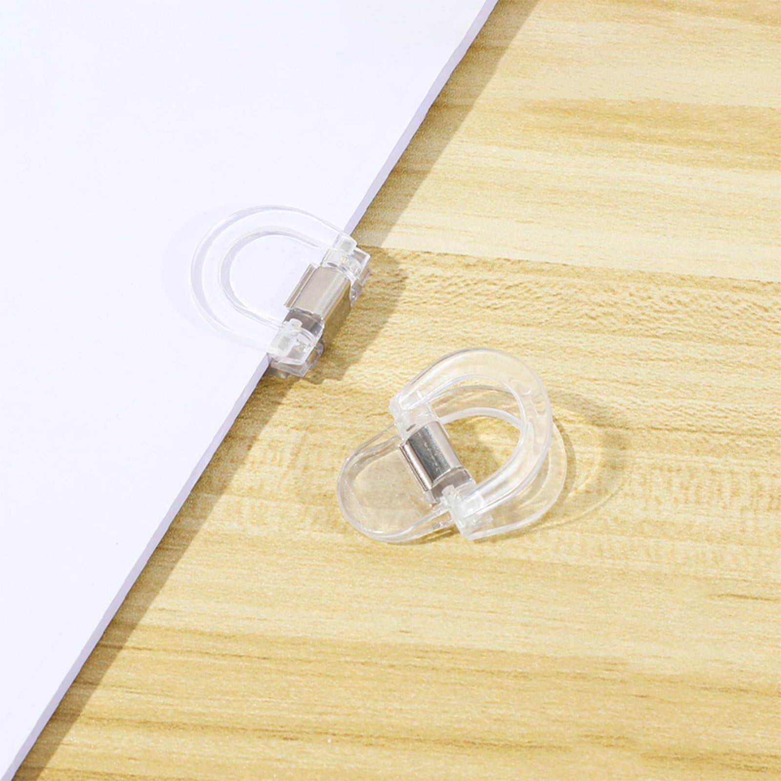 mtvxesu Long Tail Clip - Transparent Plastic Document Clips with Non ...