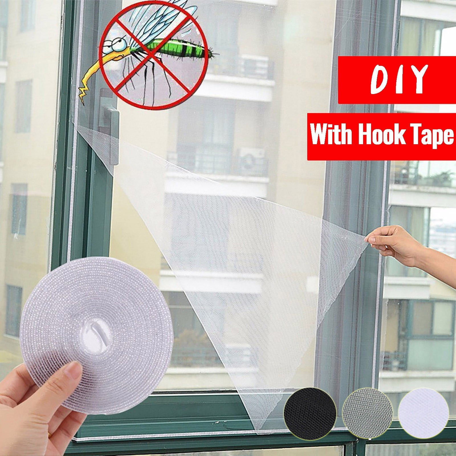 mtvxesu Magnetic Screen Door, Mosquito Proof Screen Window DIY Self ...