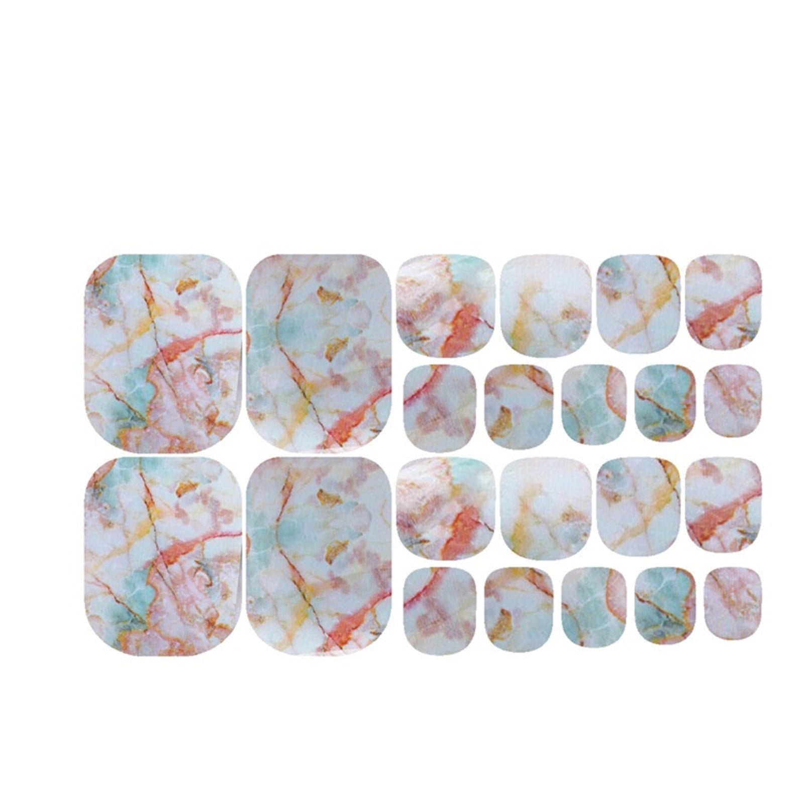 mtvxesu Nail Stickers, Cute Toe Nail Stickers Summer Fashion Manicure ...