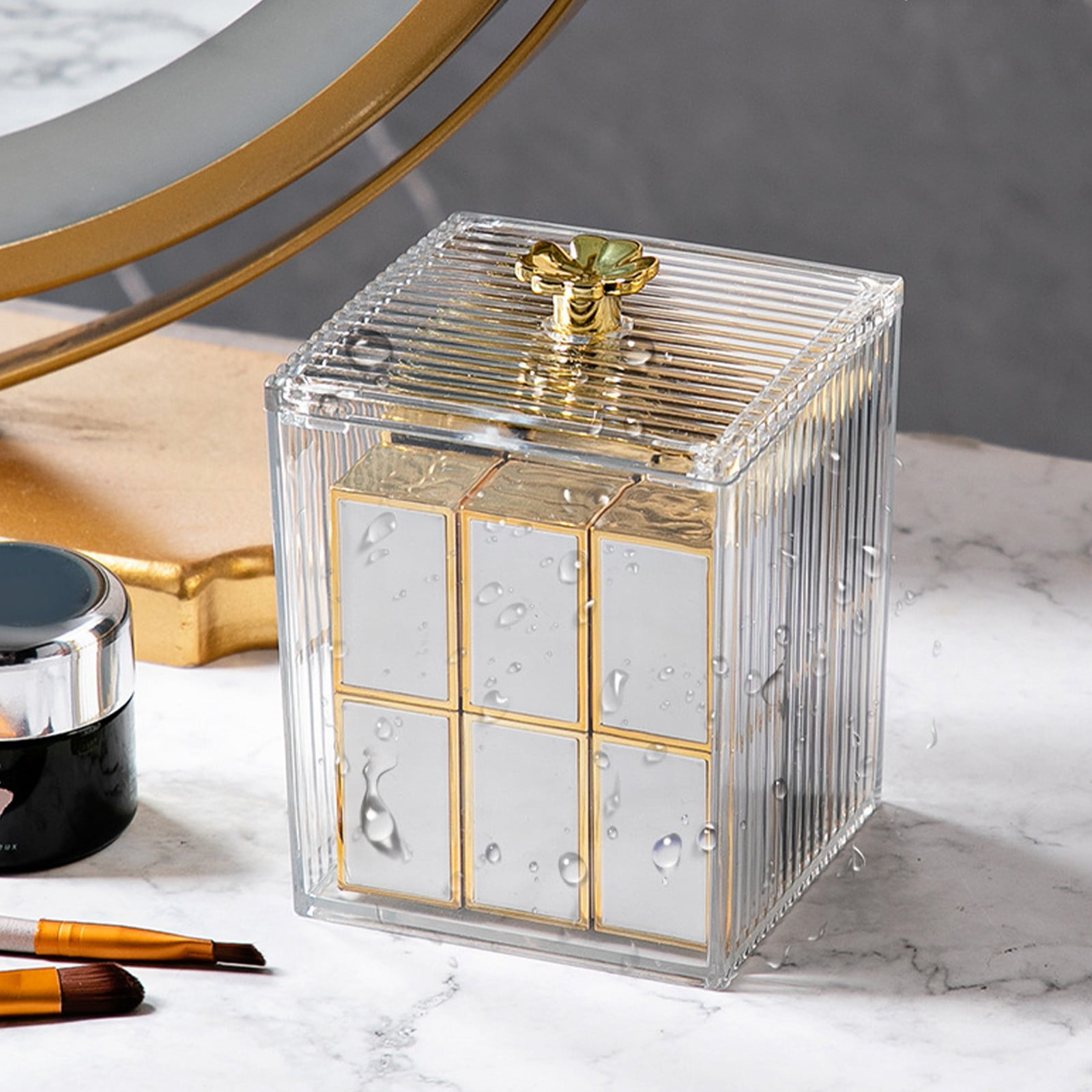 mtvxesu Organization Bins, Transparent Hairpin & Swab Organizer ...