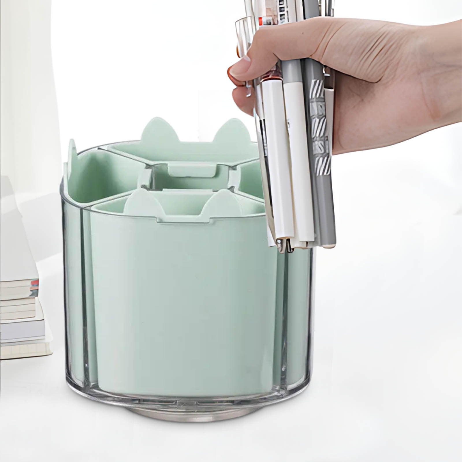 mtvxesu Organizing Bins, Rotating Pen Storage, Transformable Desktop ...