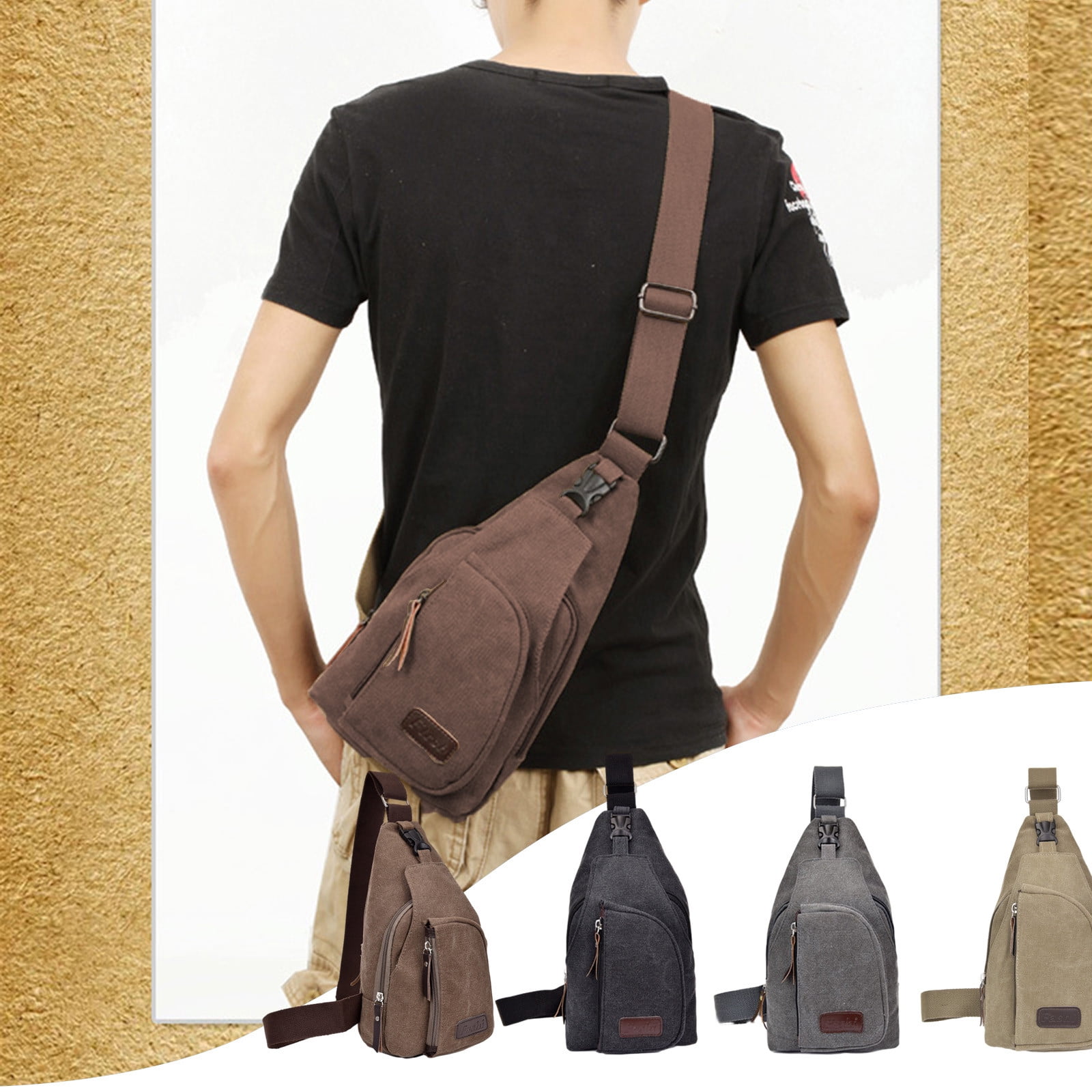 mtvxesu Over the Shoulder Bags for Women, Canvas Sling Bag Small ...