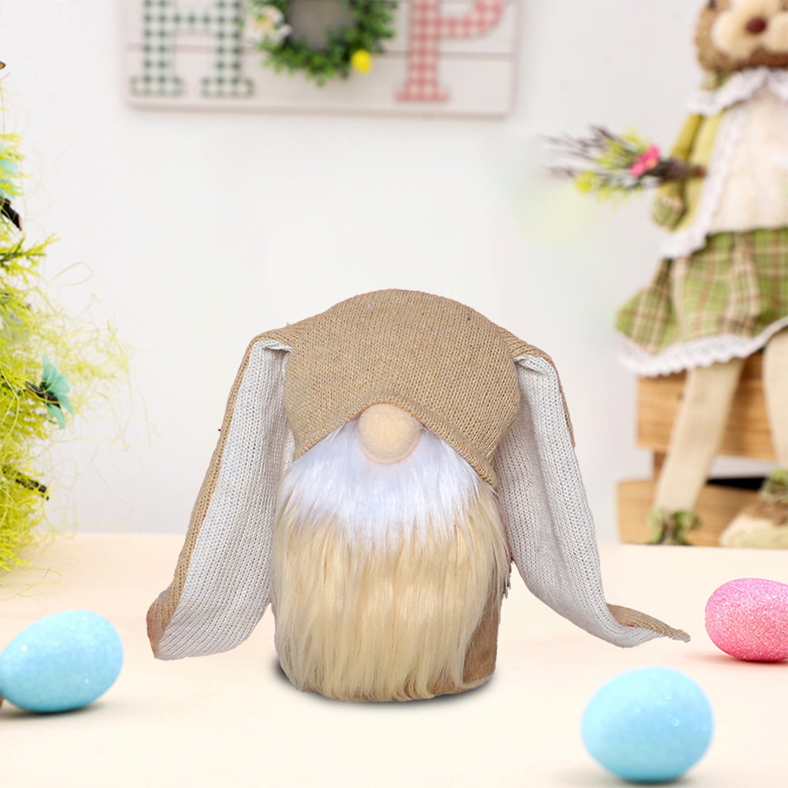 mtvxesu Plush Bunnies For Easter, Easter Long-Eared Bunny Figurine ...