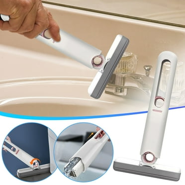 Yunnyp Portable Self-Squeeze Short Mop, Mini Lazy Hand Wash-Free Strong ...