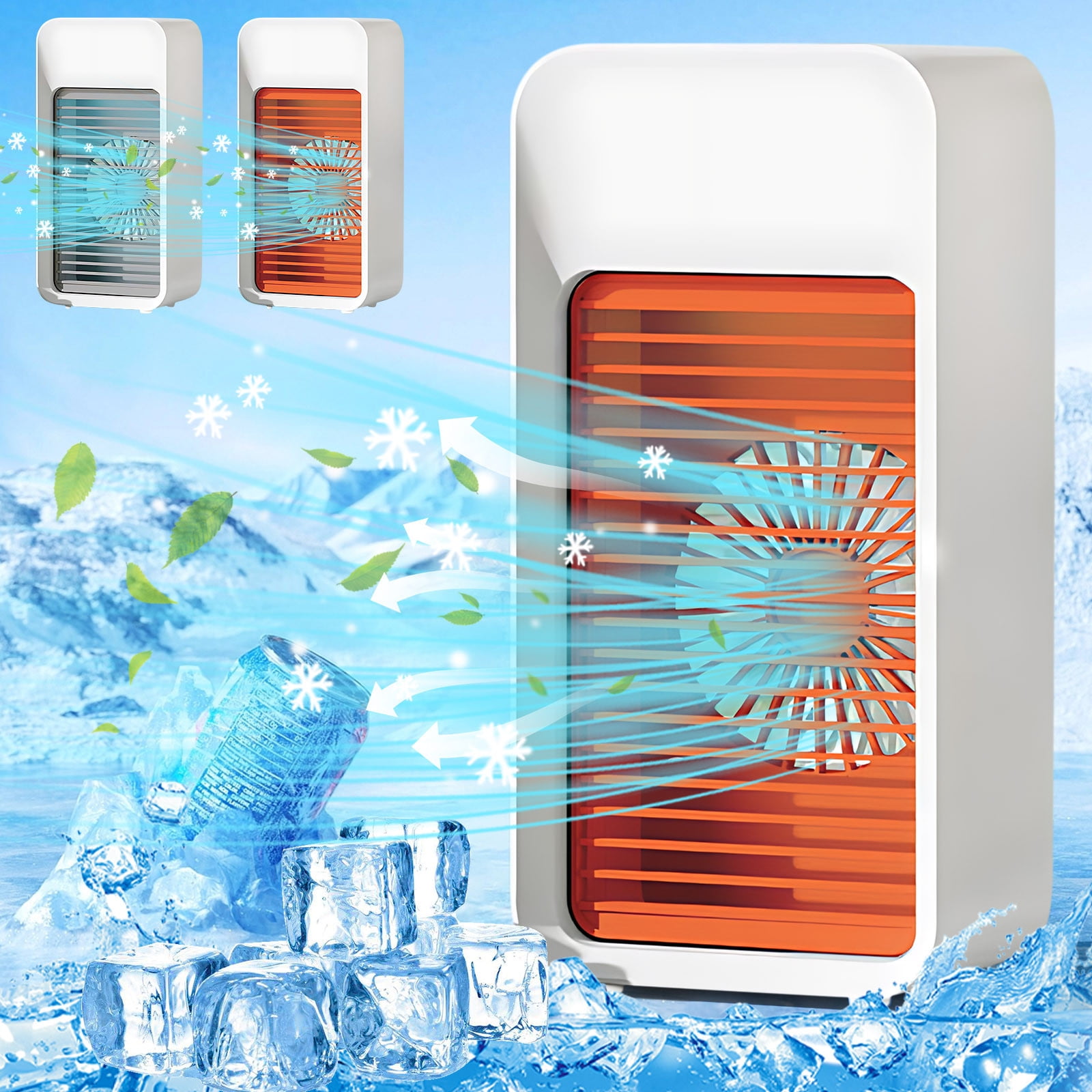 mtvxesu Portable Usb Air Conditioner Fan 2 Speeds Simulates Natural ...