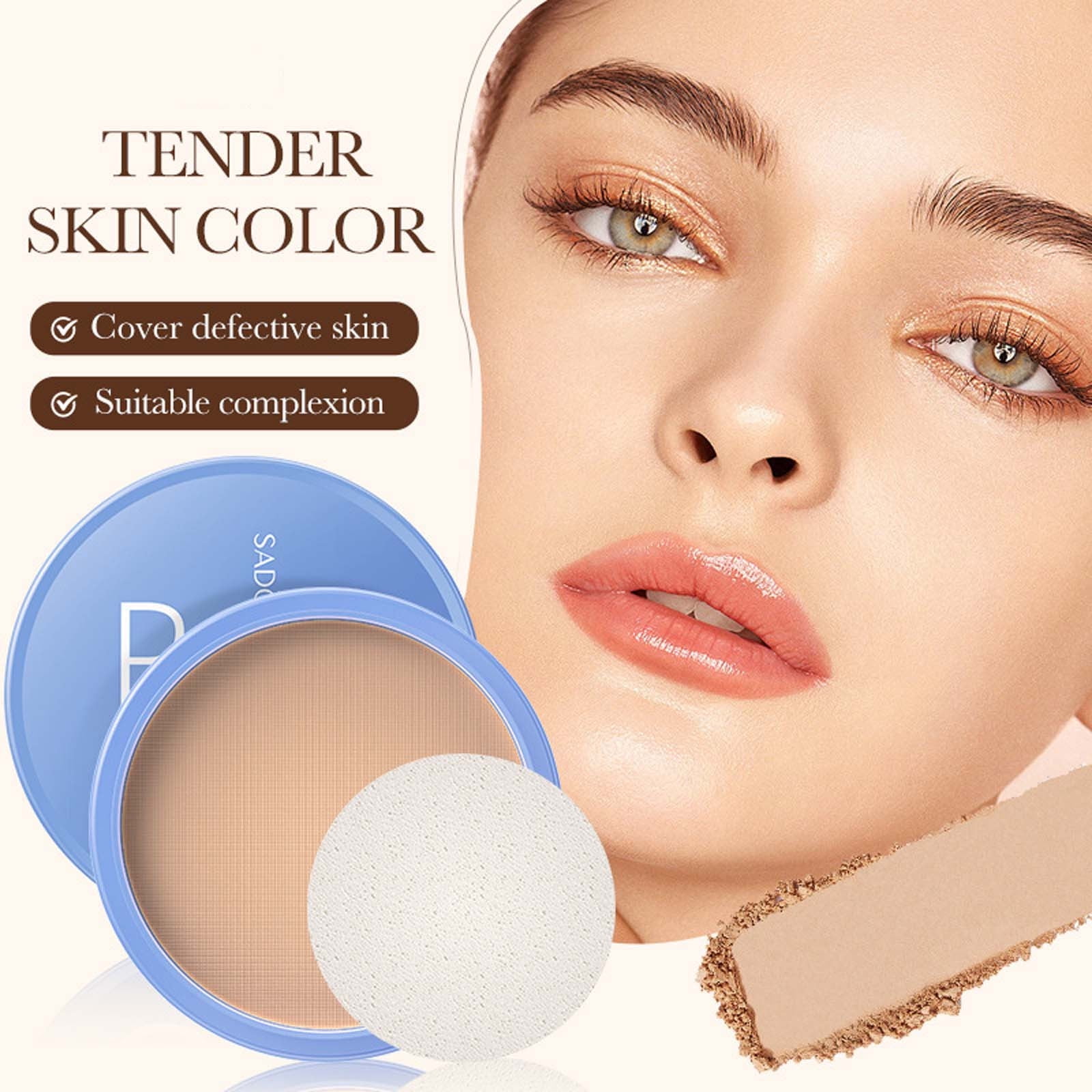 mtvxesu Powder, Silk Soft Matte Face Powder Oil Control Long Lasting ...