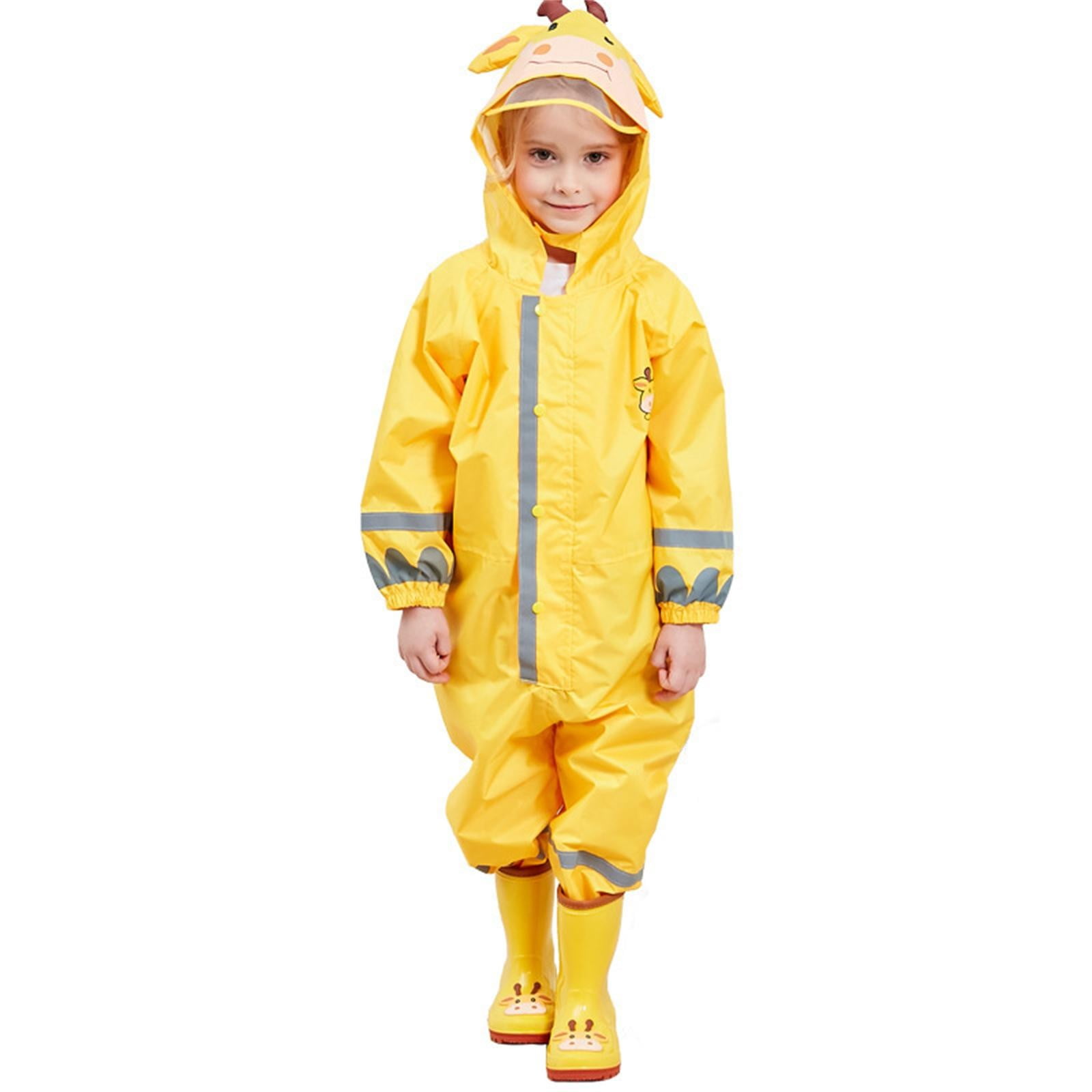 mtvxesu Rain Coat, Children's Rain-Proof and Breathable Hooded Raincoat ...