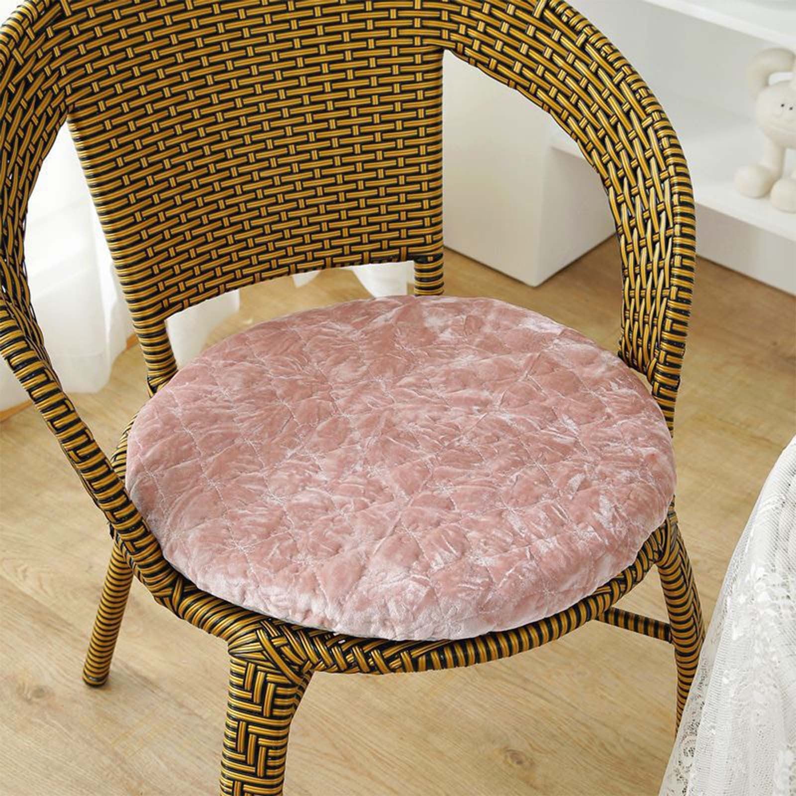 mtvxesu Round Plush Tatami Chair Cushion - 40x40cm Flock Floor Seat ...