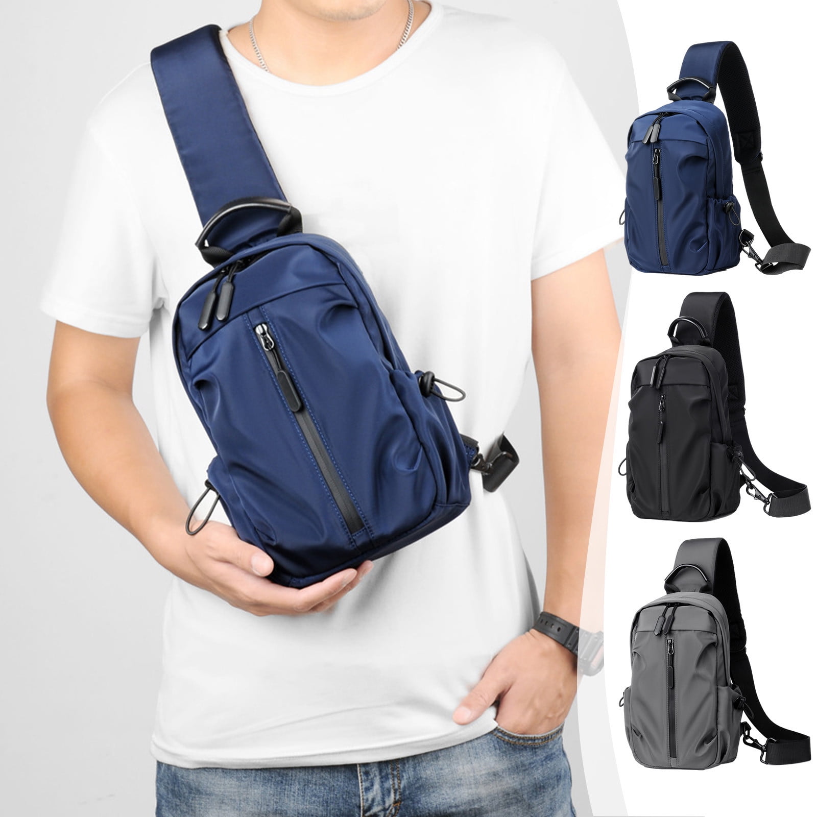 mtvxesu Shoulder Bags, Sling Bag Small Black Crossbody Backpack ...