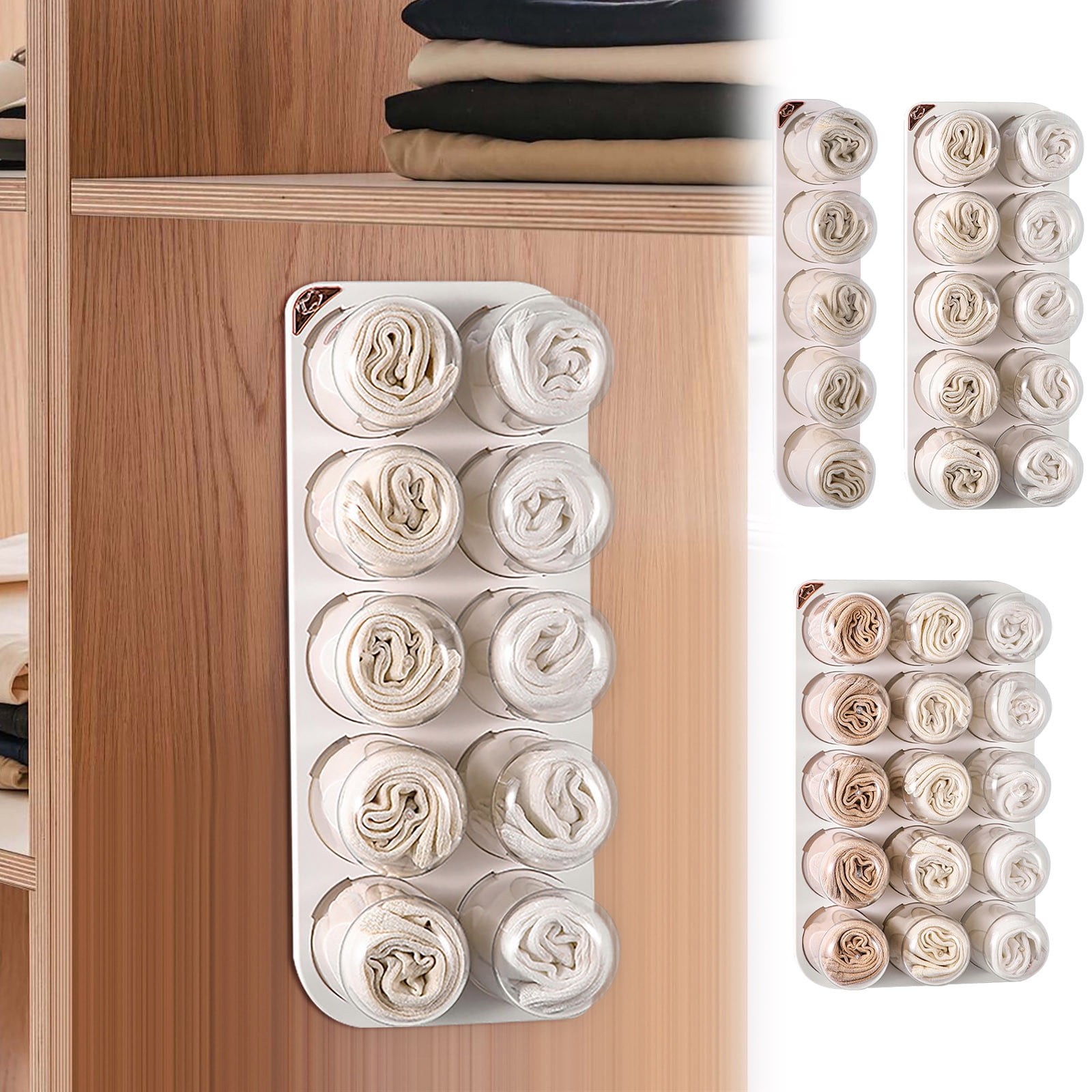 mtvxesu Small Storage Bins, Underwear and Socks Storage Organizer, Wall ...