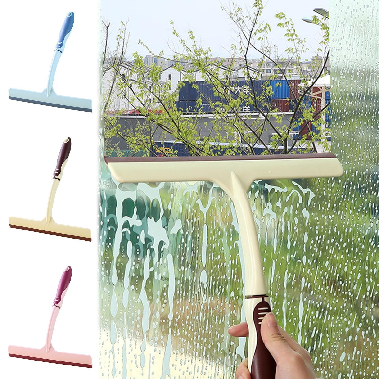 mtvxesu Squeegee for Window Cleaning, Multi-Purpose Glass Cleaner ...