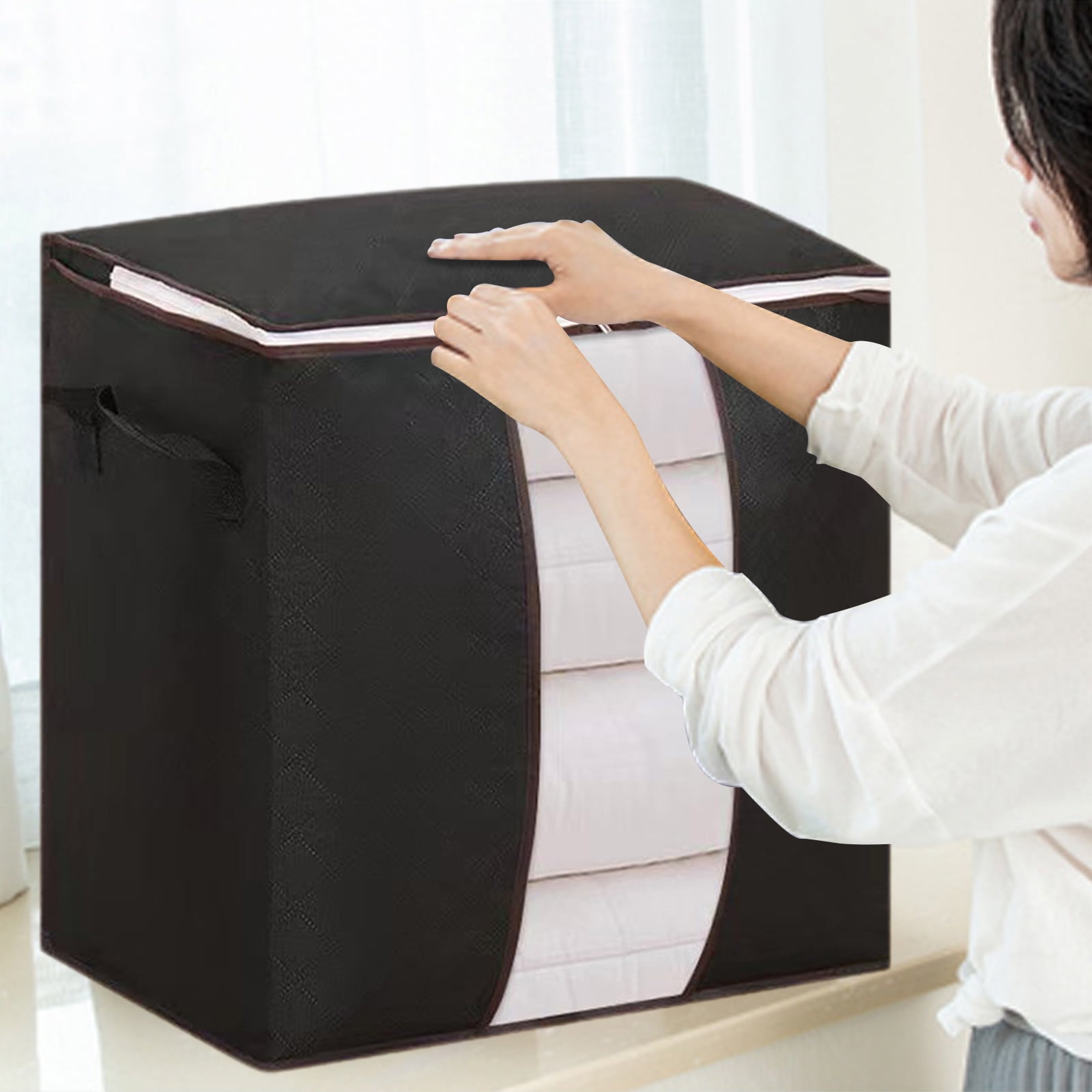 mtvxesu Storage Bins with Lids,Heavy Duty Storage with Reinforced ...