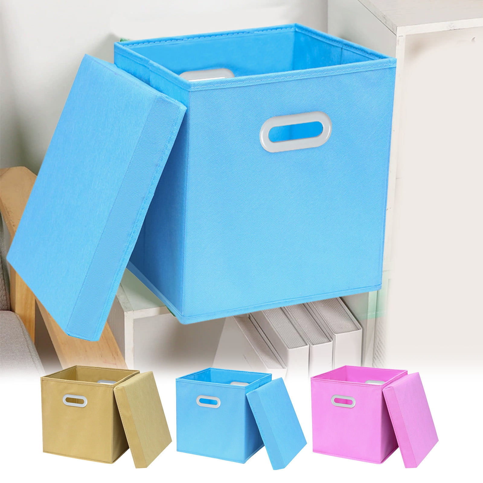mtvxesu Storage Cubes Organizer, Fabric Storage Box, Foldable Drawer ...