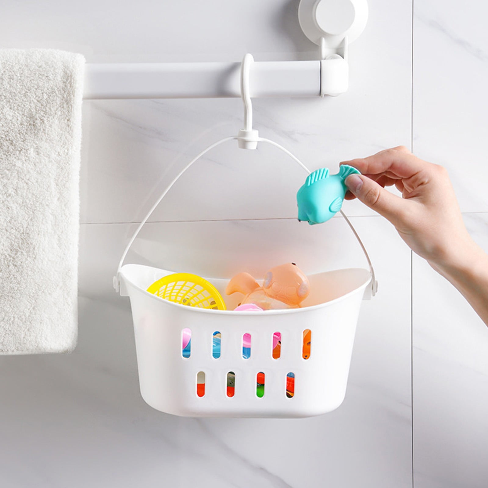 mtvxesu Storage and Organization, White Plastic Storage Basket ...