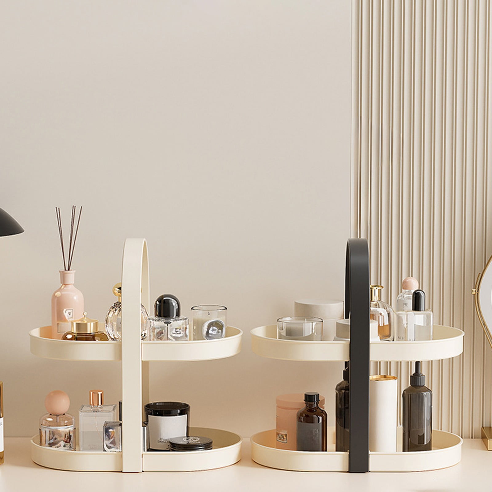 mtvxesu Storage Rack, Double Layer Storage Shelf, Cosmetic ...