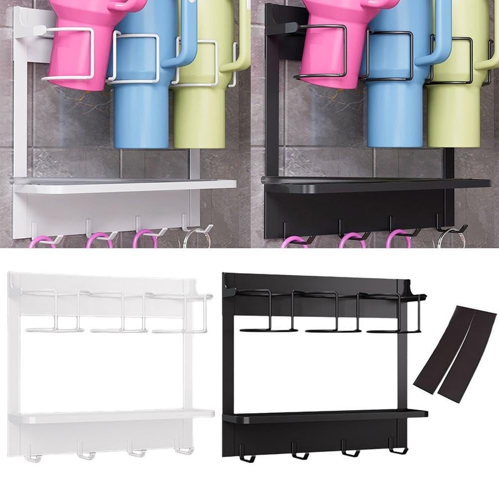 mtvxesu Storage Racks and Shelving, 2-In-1 Magnetic Water Bottle ...