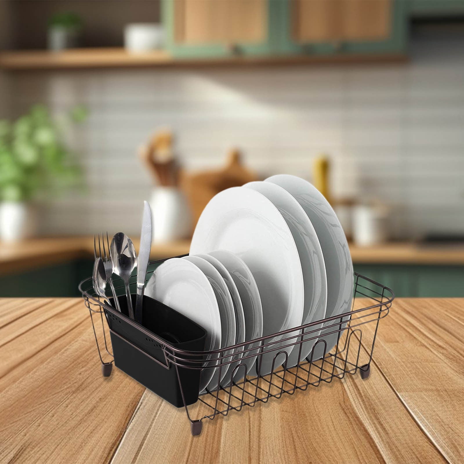 mtvxesu Storage Shelf, Iron Tableware Storage Rack, Single-Layer ...