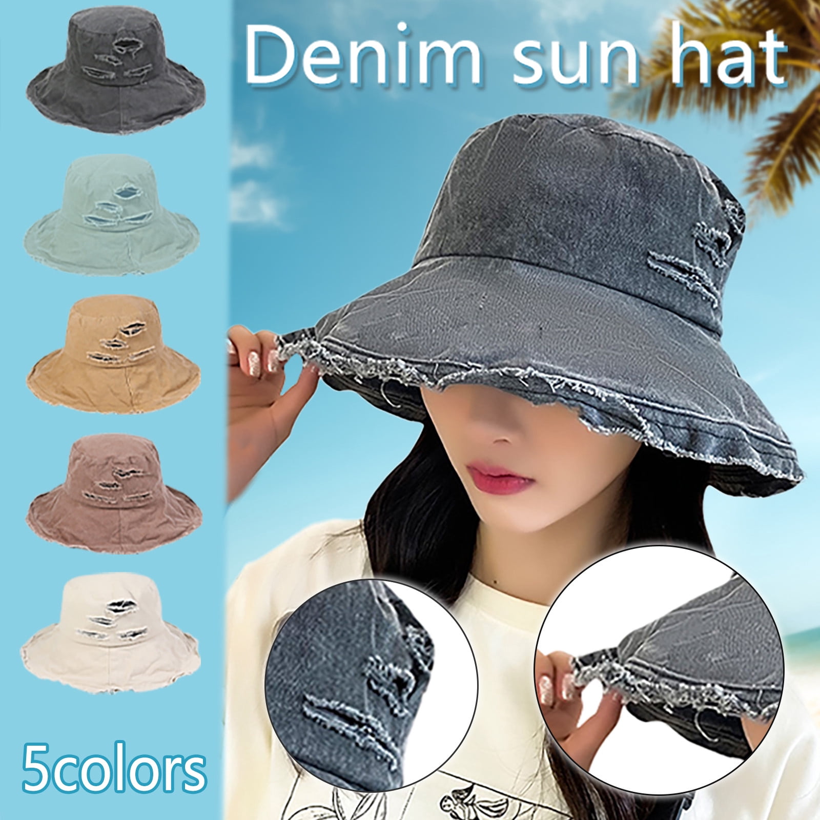 mtvxesu Sun Hats for Women, Adult Printing Sunshade Hat Fisherman's Hat ...