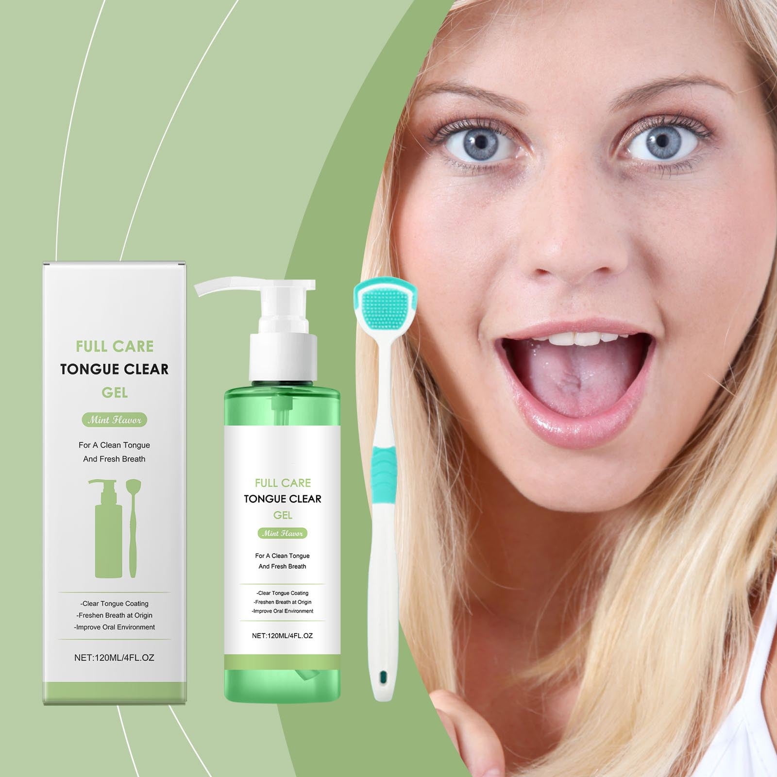 mtvxesu Toothpaste, Oral Cleaning Gel Set Effectively Cleans Tongue ...