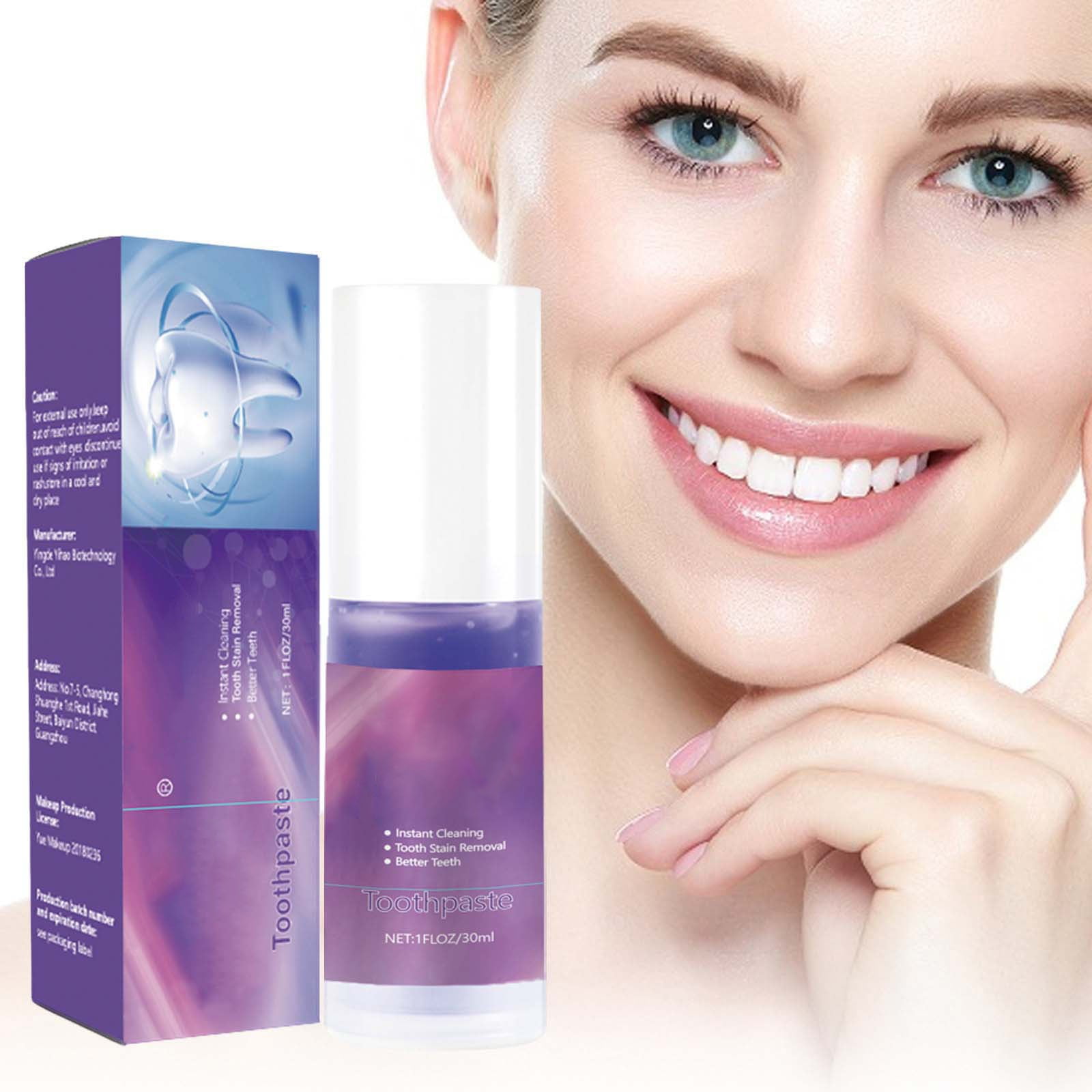 mtvxesu Toothpaste, Purple Stain Removing Toothpaste For Oral Care And ...