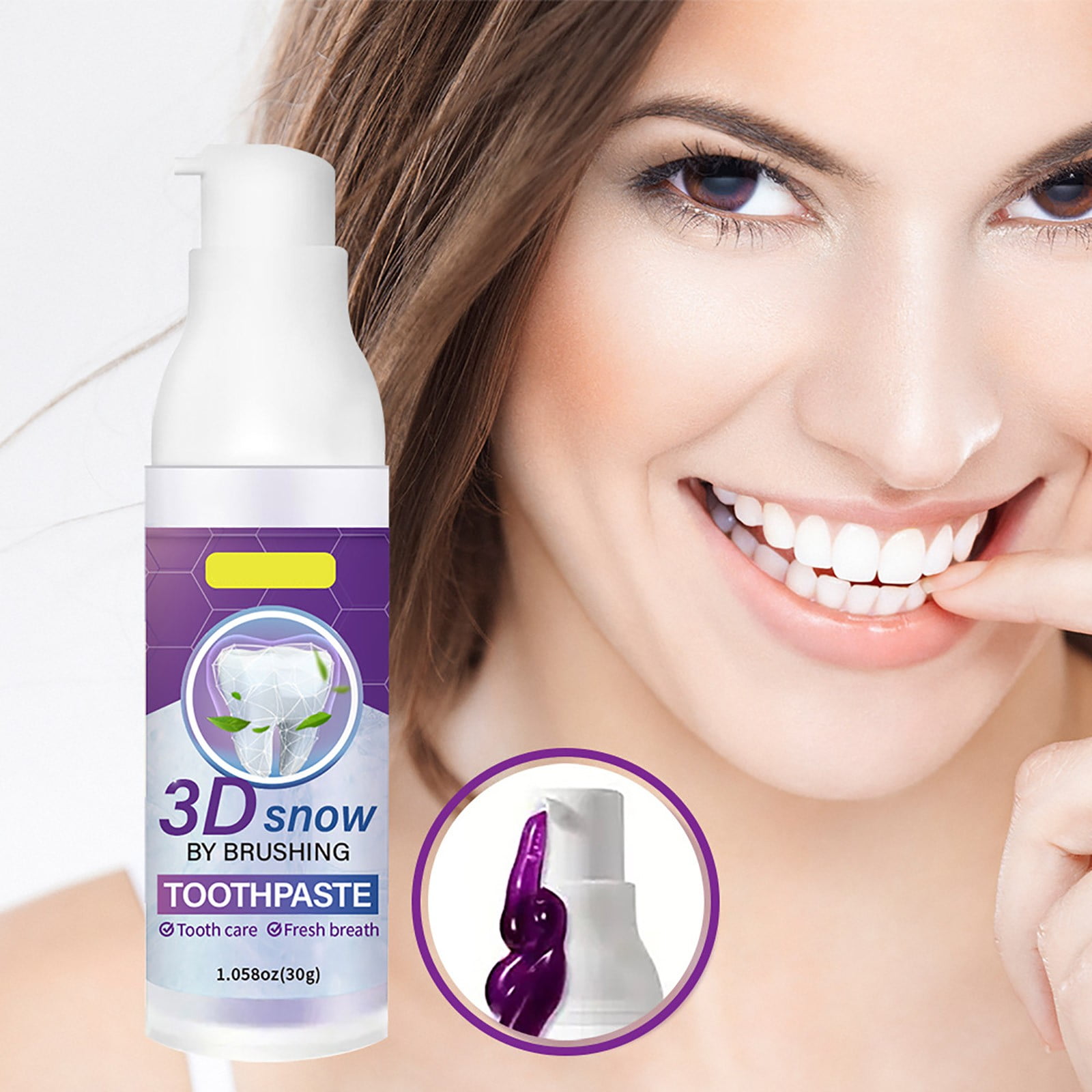 mtvxesu Toothpaste, Purple Toothpaste 30G For Fresh Breath, Stain ...