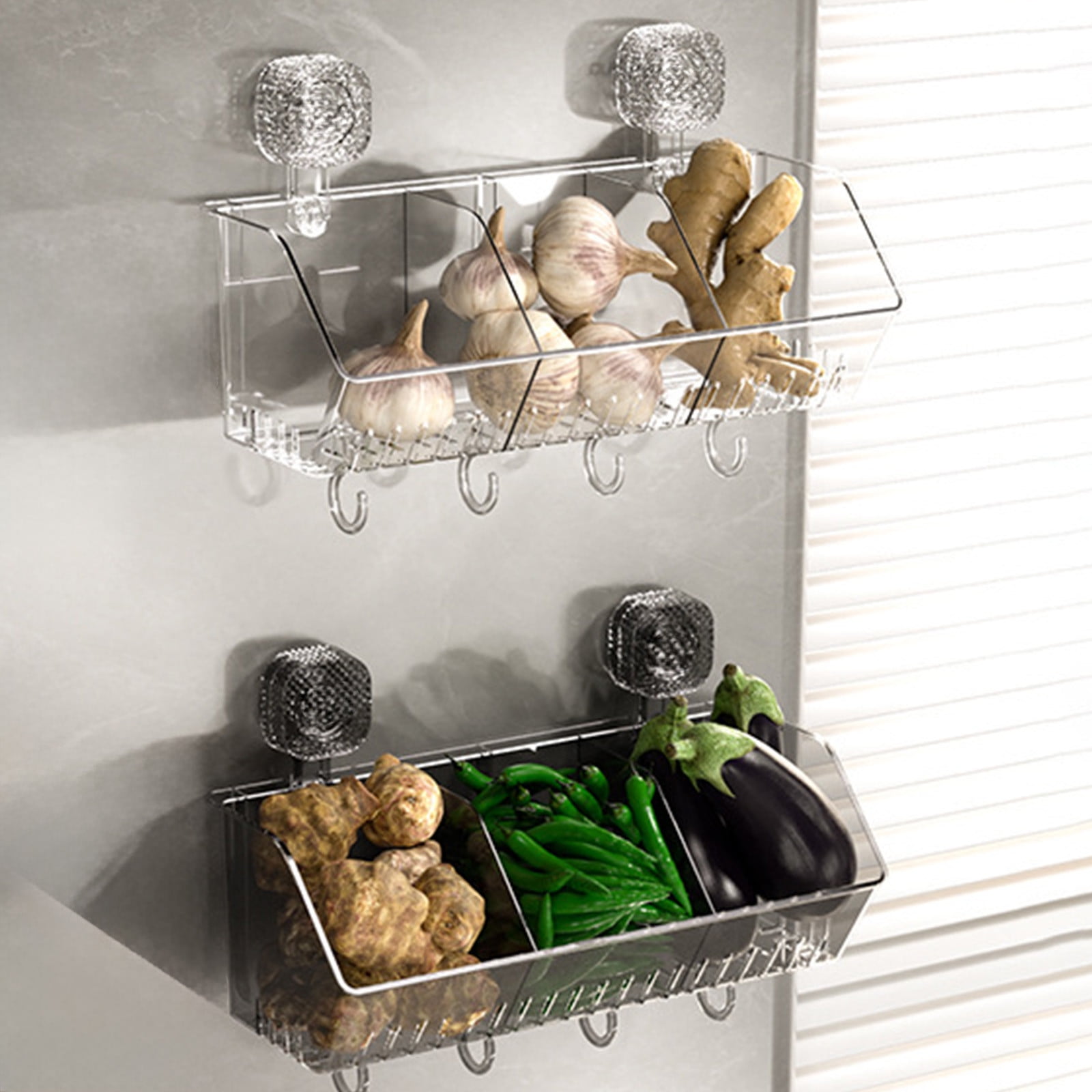 mtvxesu Tote Storage Rack, Kitchen & Bathroom Storage Rack, Vacuum ...