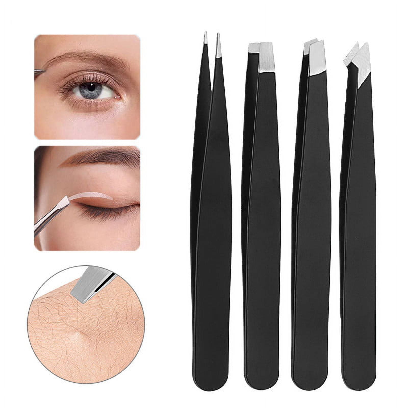 mtvxesu Tweezers for Women, Eyebrow Tweezers Stainless Steel Hair ...